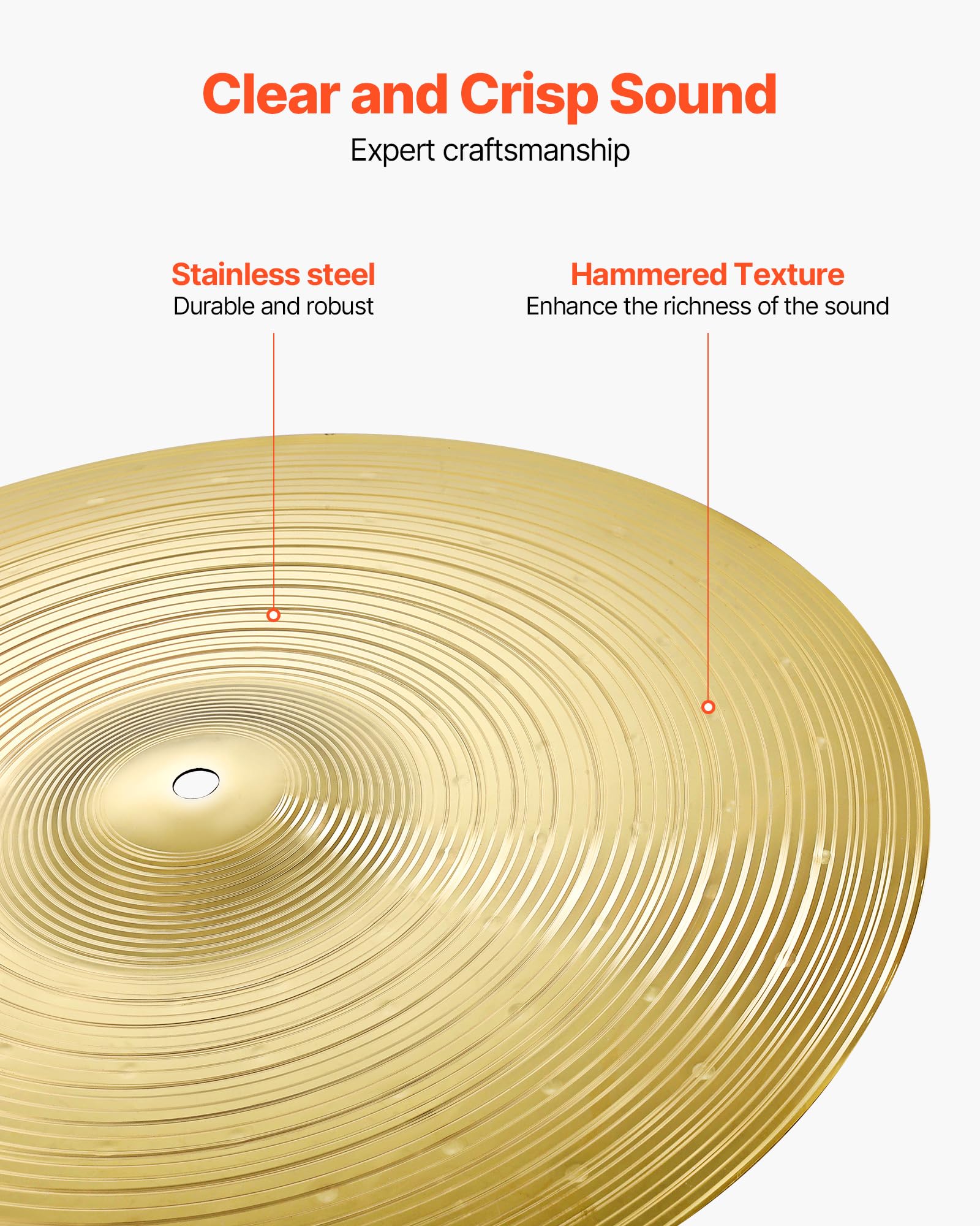 Snapklik.com : Cymbal Pack, 3 Pieces Cymbals For Drum Set, Alloy ...