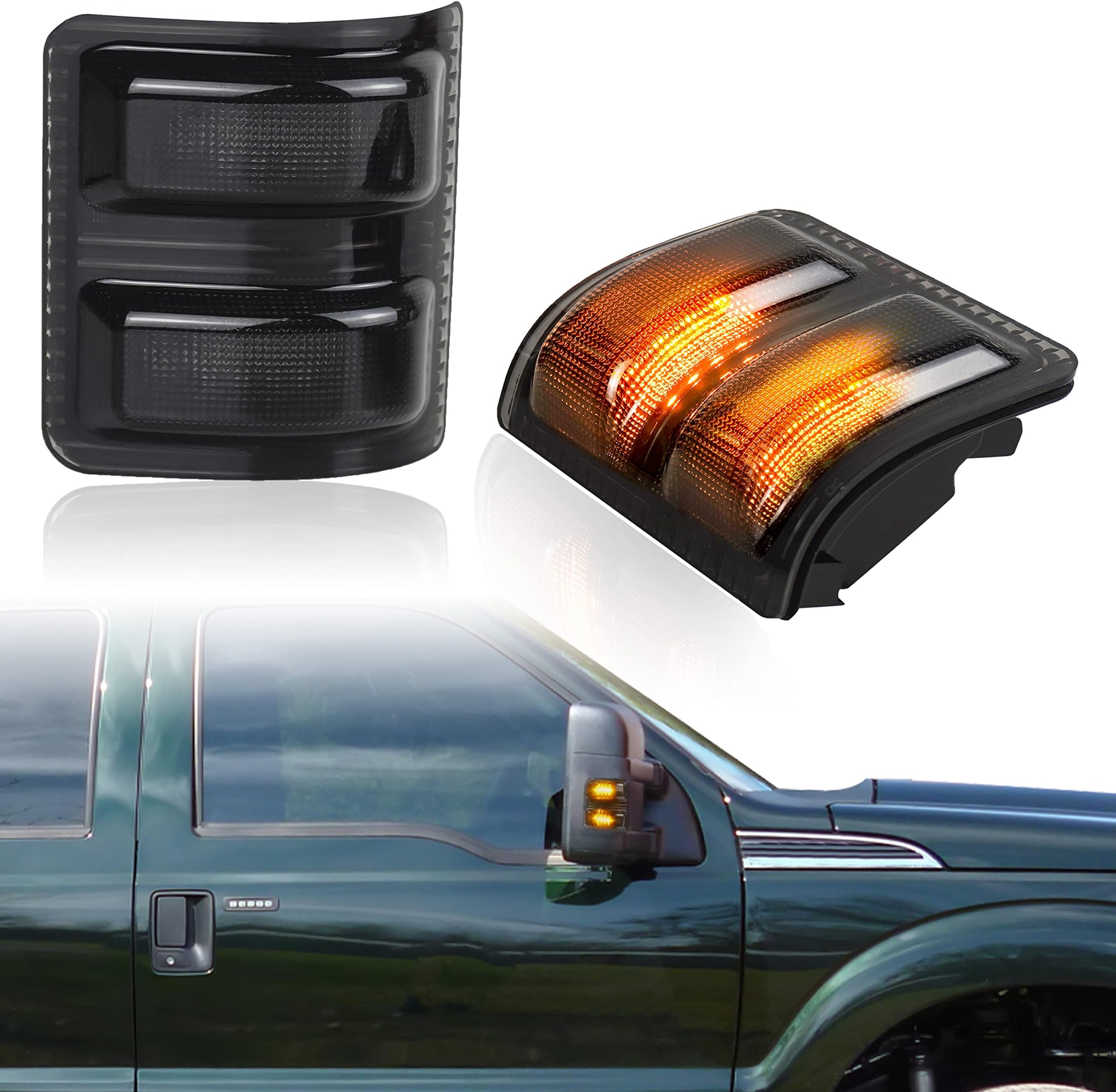 Amazon.com: csslyzl LED Side Mirror Marker Lights Compatible with FORD ...
