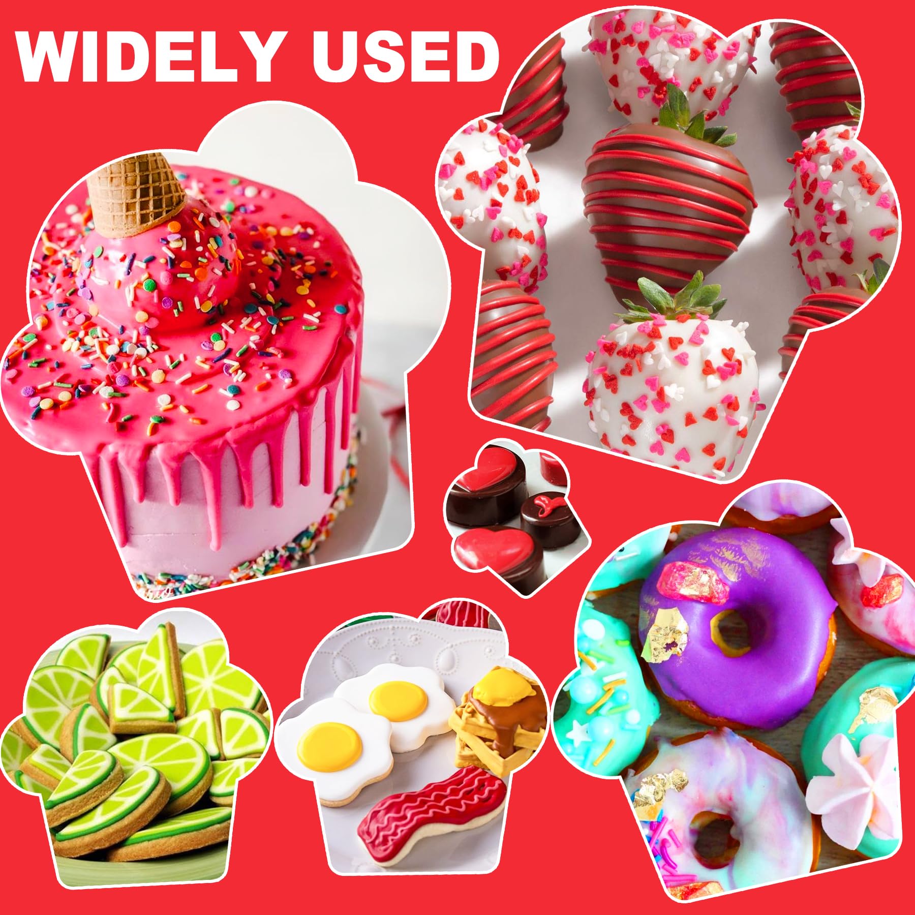 12 Color Chocolate Candy Coloring Set Oil Based Food Coloring For ...