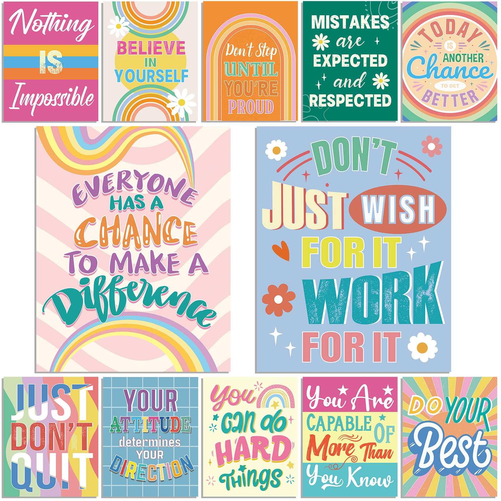 Posters For Classroom Colorful Life Quotes Posters - Classroom Posters ...