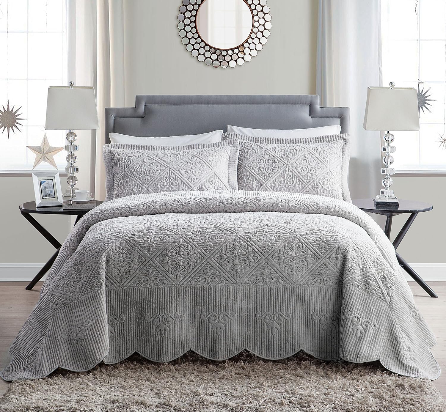Snapklik.com : VCNY Home - Full Size Bedding, Soft Plush Bedspread