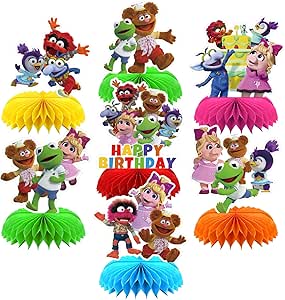 Muppet Babies Birthday Party Decorations, 7 Pcs Muppet Babies Theme ...