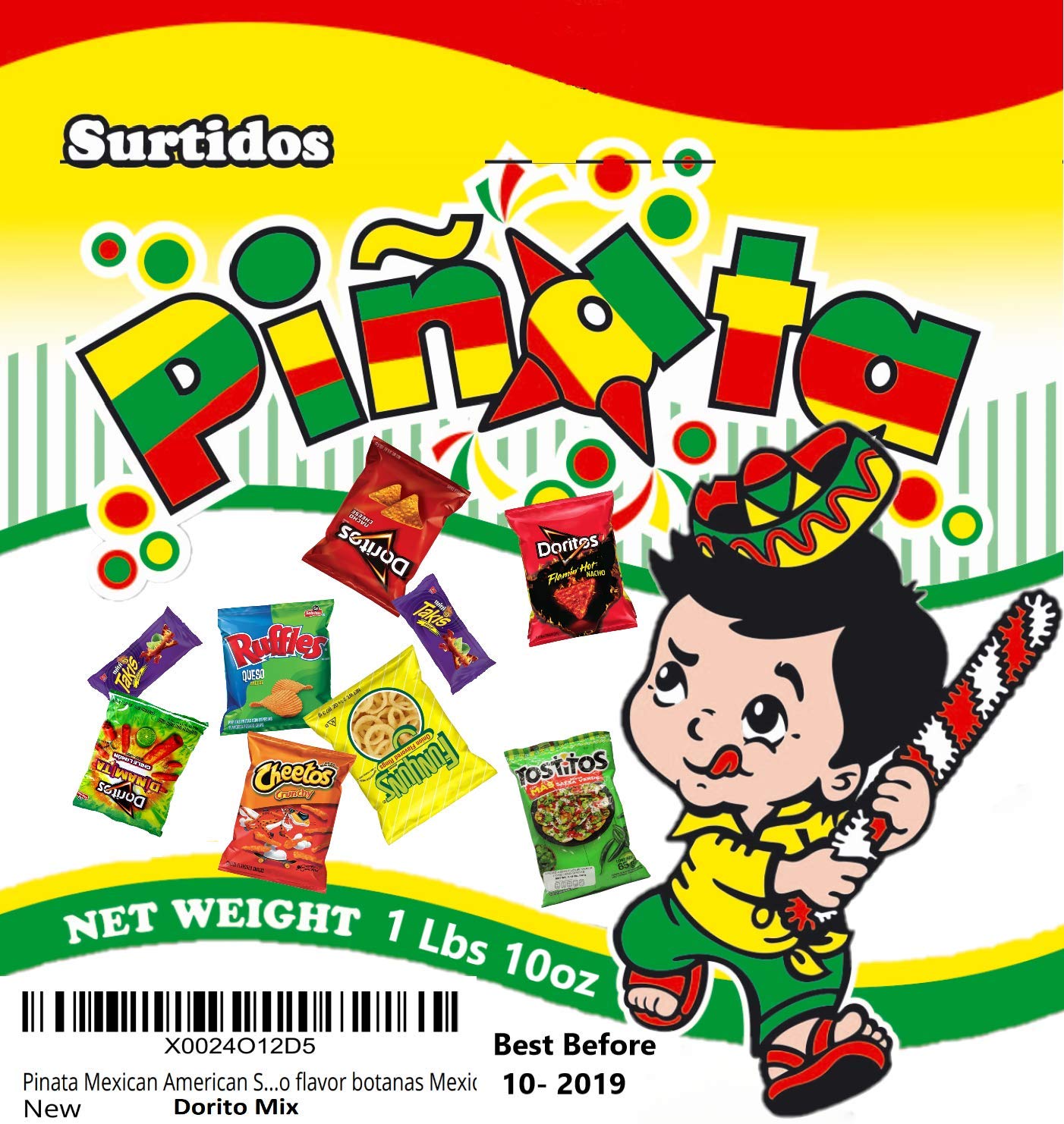 Pinata Mexican American Mix Chips And Sabritas 15 Pack Spicy ...