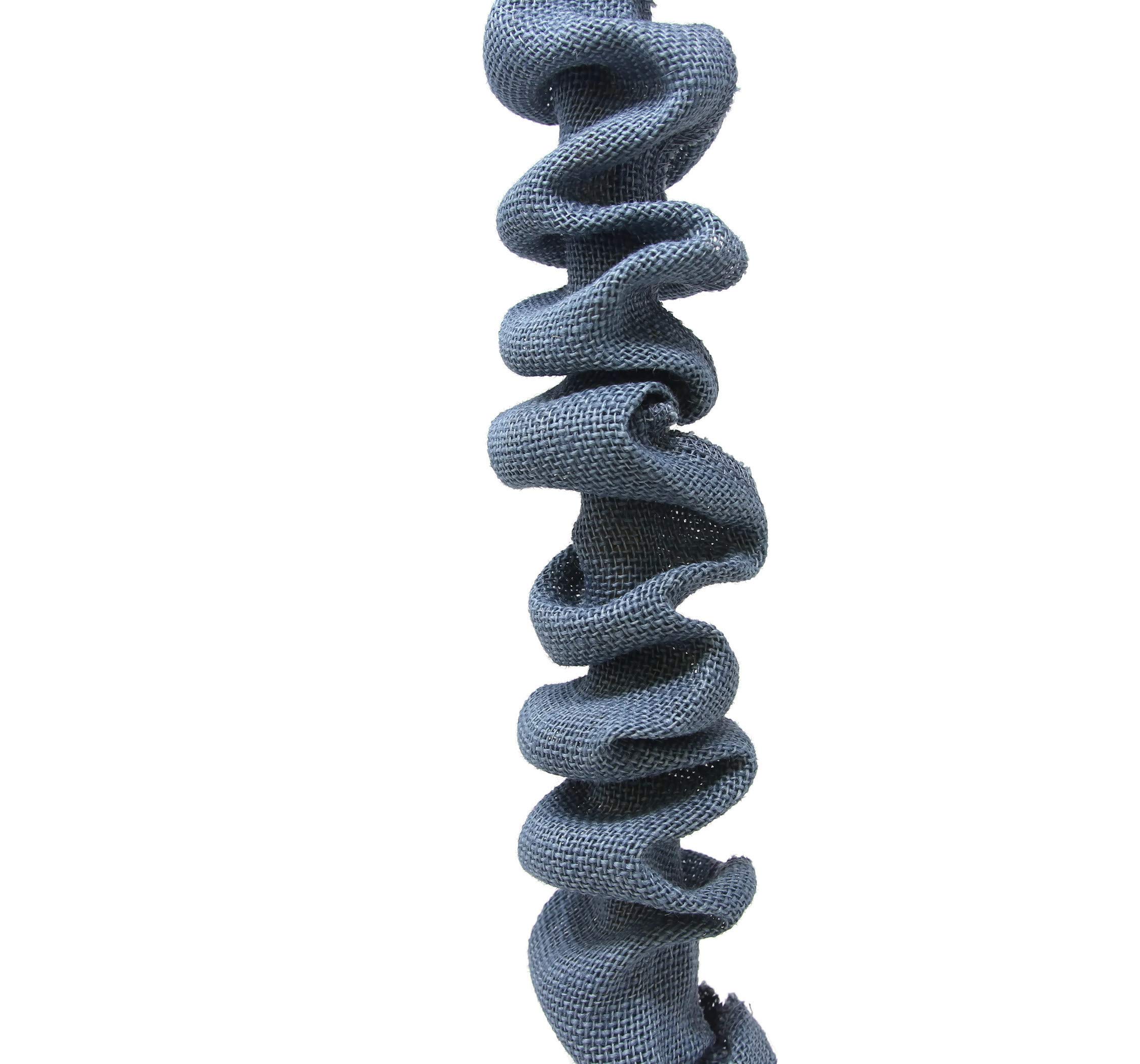 Urbanest Burlap Chandelier Chain Cord Cover, 9-feet Long, Denim Blue ...