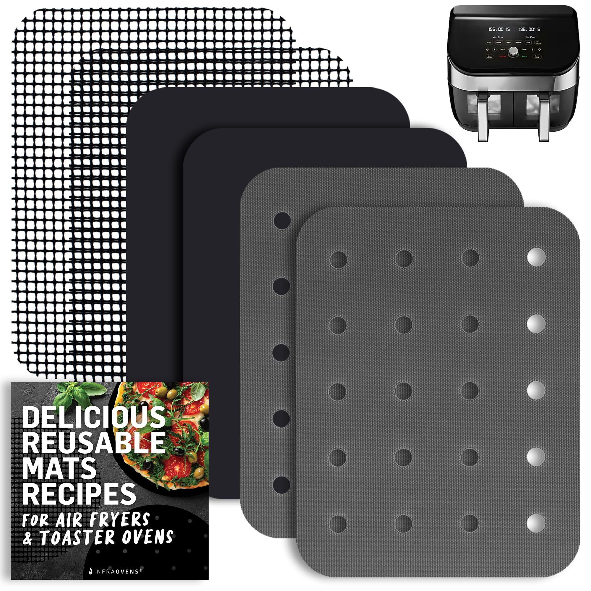 Amazon.com: Air Fryer Liners for Instant Pot Vortex Plus 8 qt, Reusable ...