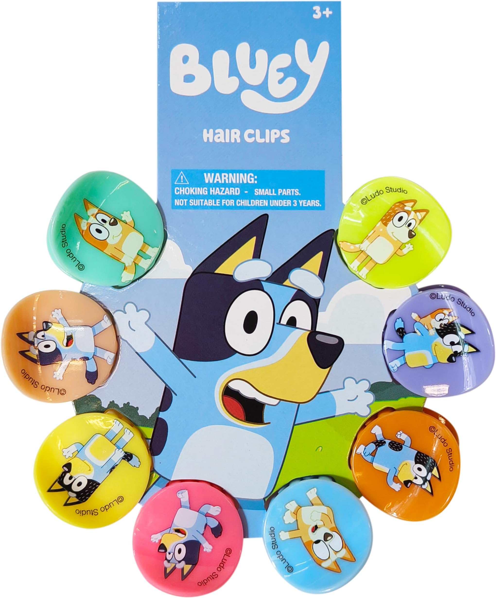 Amazon.com : Luv Her Bluey Girls 20 Piece Accessory Set with 3 ...