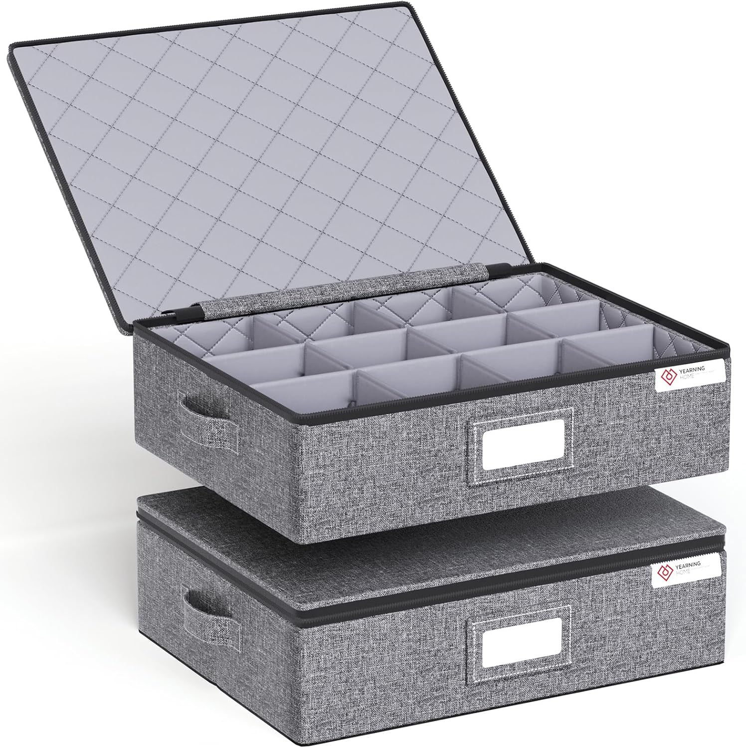 Amazon.com: YearningHome Cup and Mug Storage Box with Hard Shell and ...