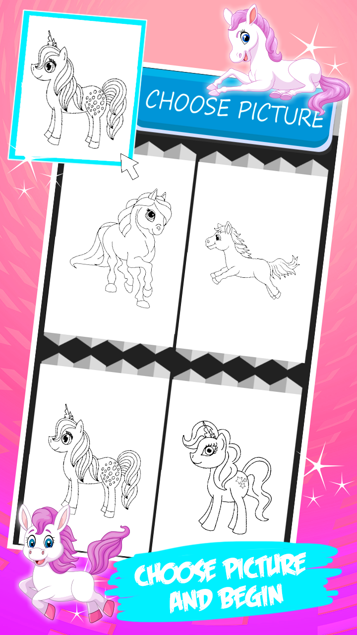 Aplicación Libro para colorear Pony en Amazon Appstore