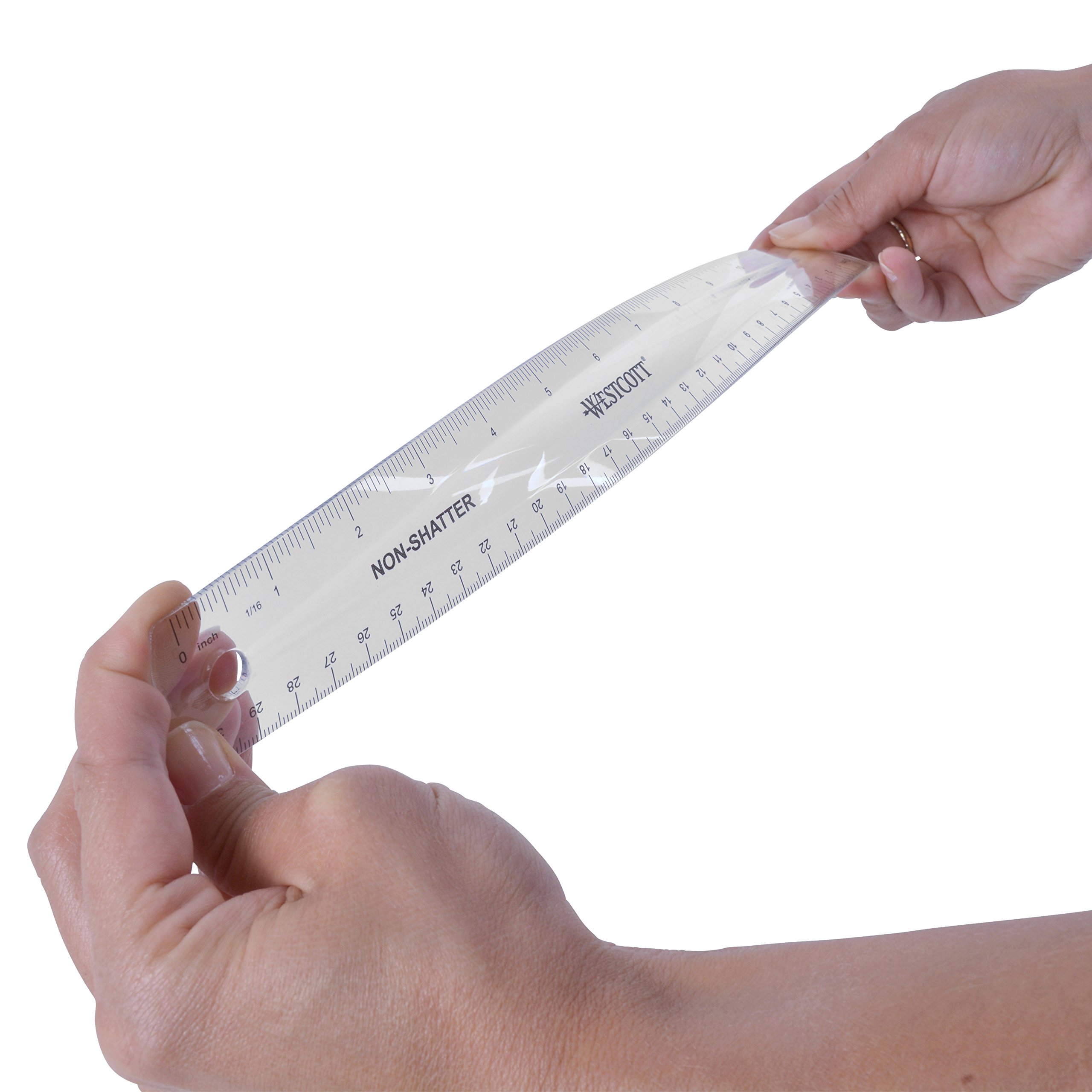 Snapklik.com : Westcott Flexible Shatterproof Ruler, Flexible Design