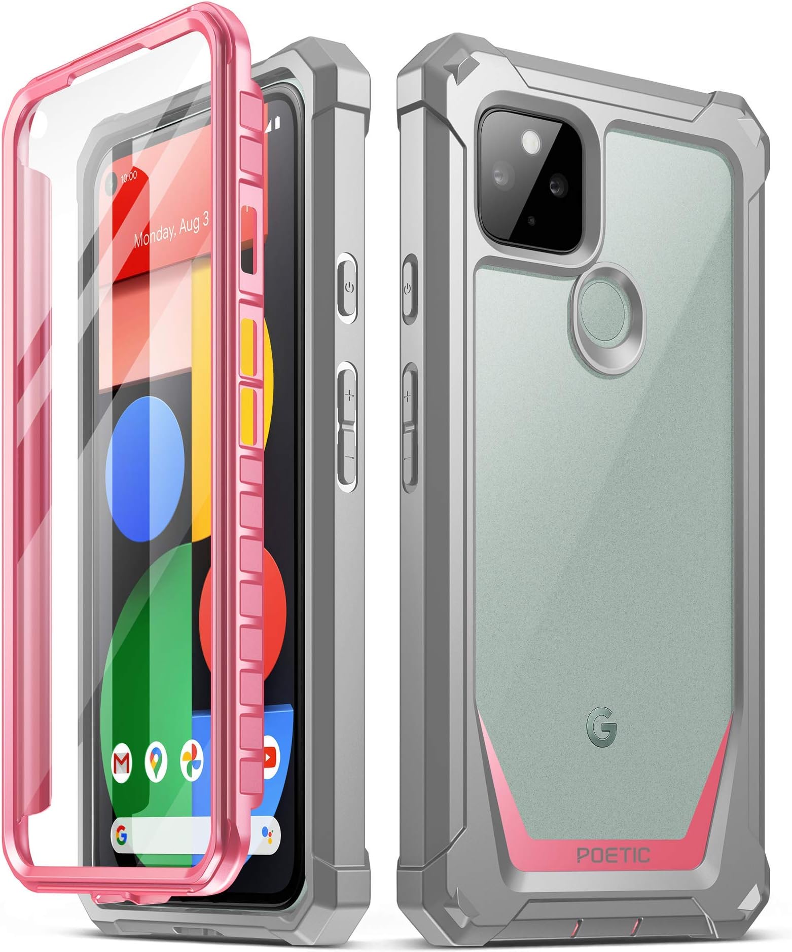 Amazon.com: ENCASED RebelShield Designed for Pixel 5 Case with Screen ...