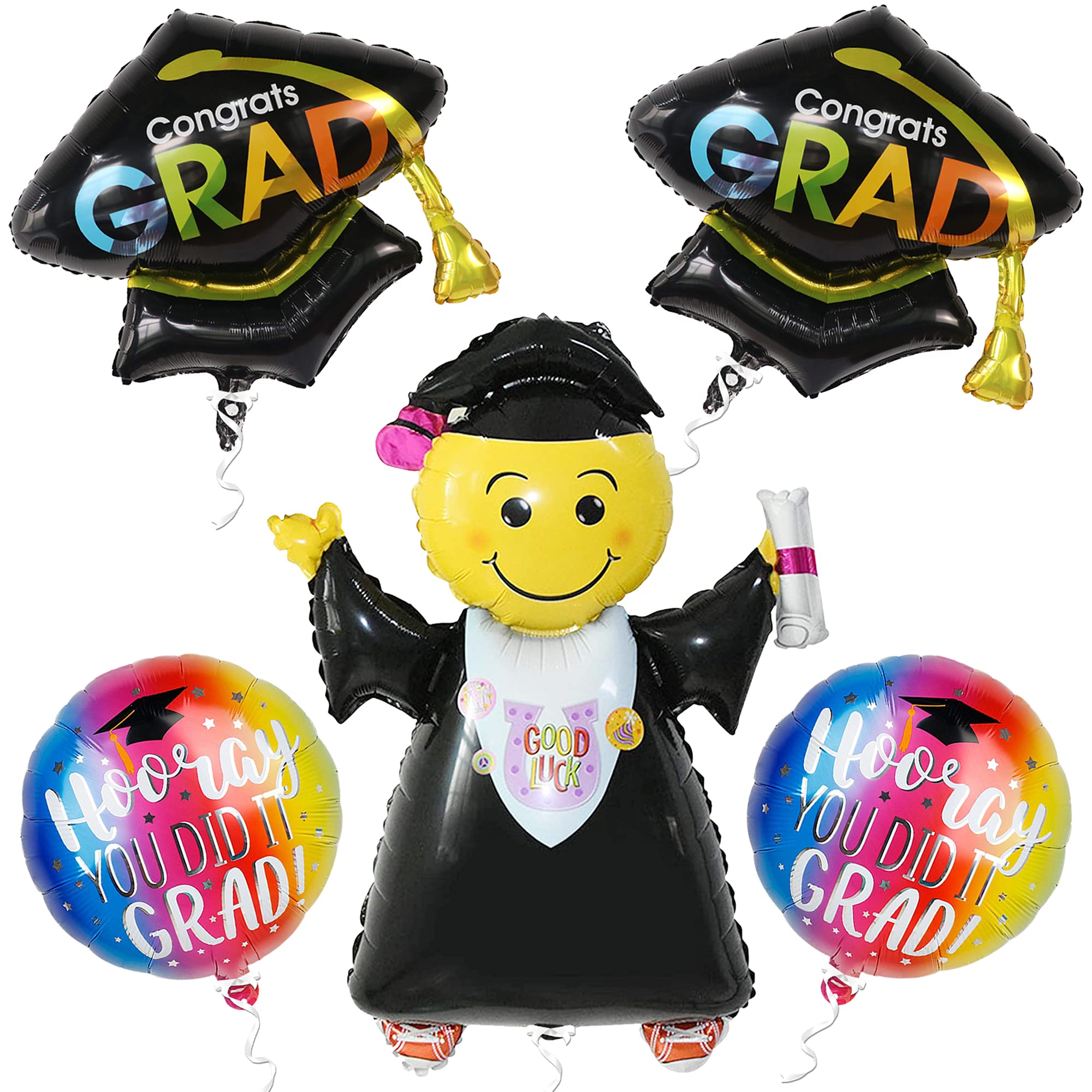 Buy Giant Jumping Grad with Way To Go Balloons - Pack of 3, 40 Inch ...