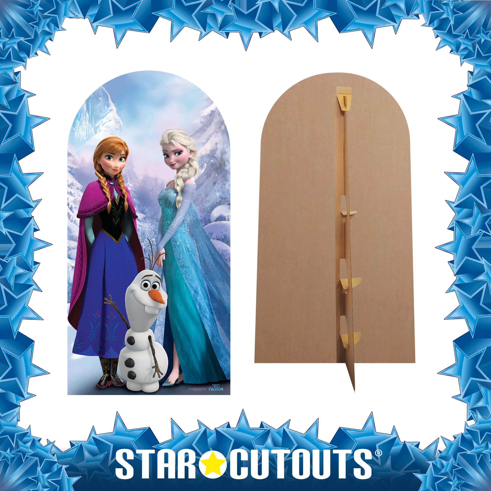 Buy SC760 Star Cutouts Disney l Anna & Elsa Frozen Birthday Party Stand ...