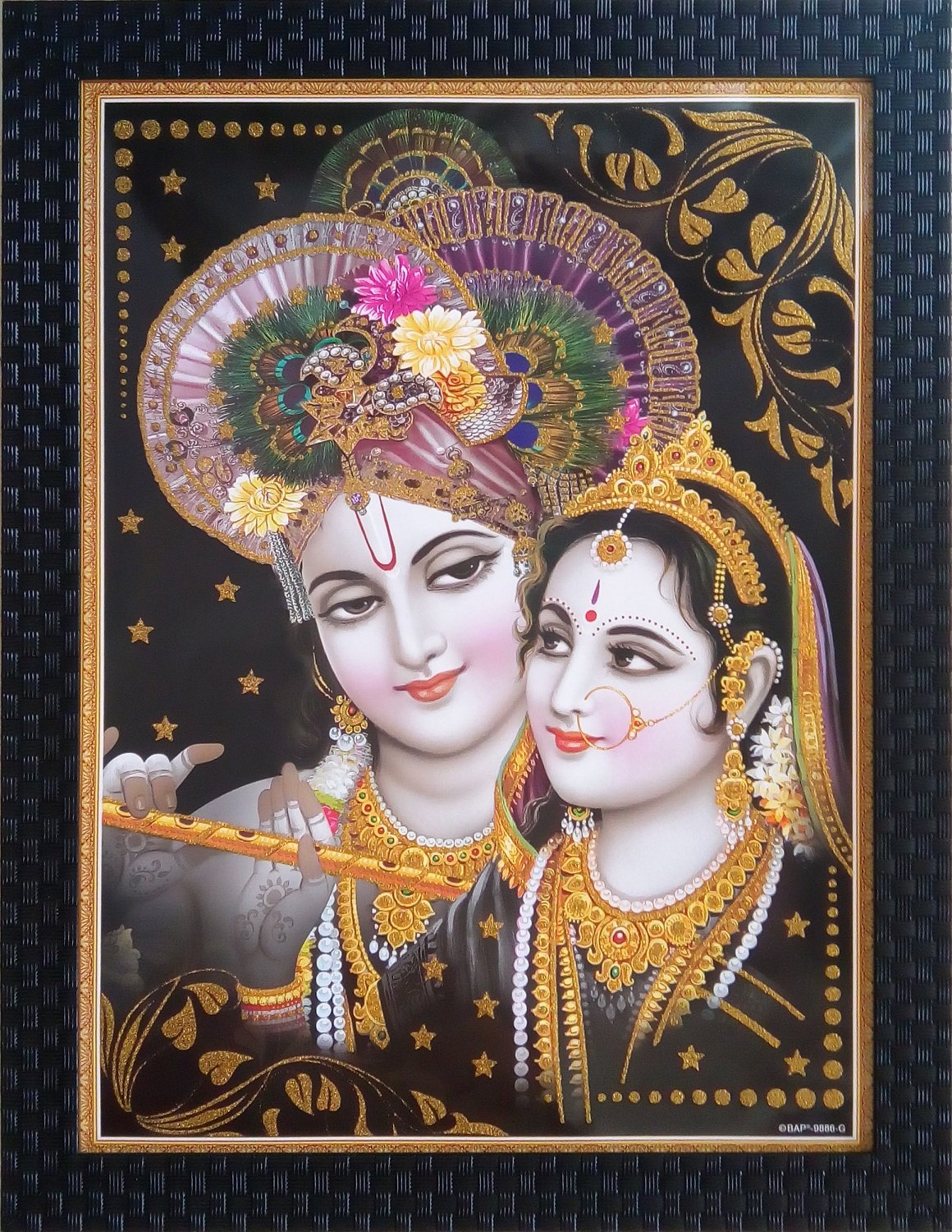 Shree Handicraft Religious Radha Krishna Painting With Frame Lord ...