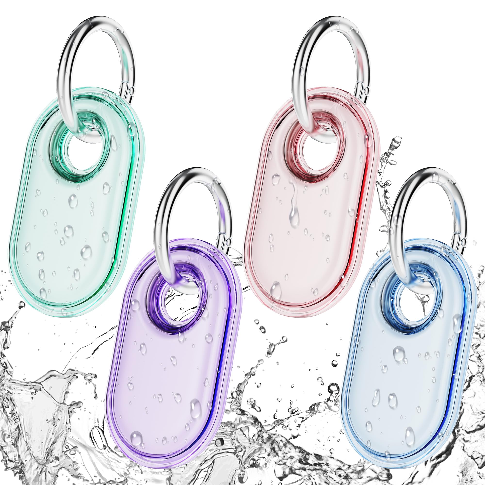 Amazon.com: 4-Pack for Samsung Smart tag 2 Case with Key Ring, Full ...