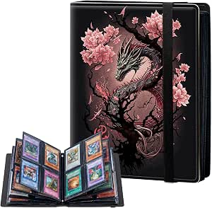 Amazon.com: 4-Pocket Card Binder 20 Pages Holds 160 Cards, Card Book ...
