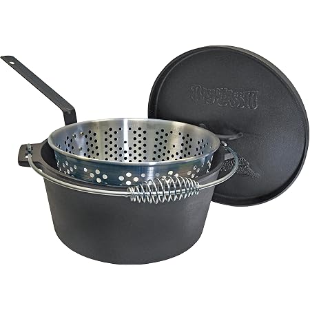 Amazon.com: Lodge 8FB2 Deep Fry Basket, 9-inch: Deep Fryer Basket: Home ...