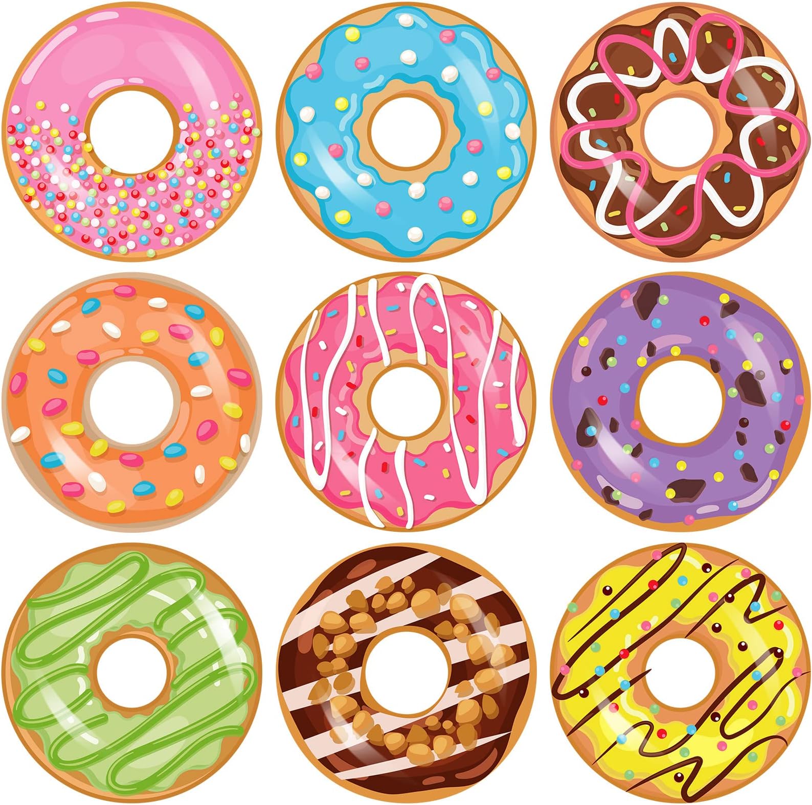 Amazon.com: Kristin Paradise 25Pcs Donut Time Photo Booth Props with ...