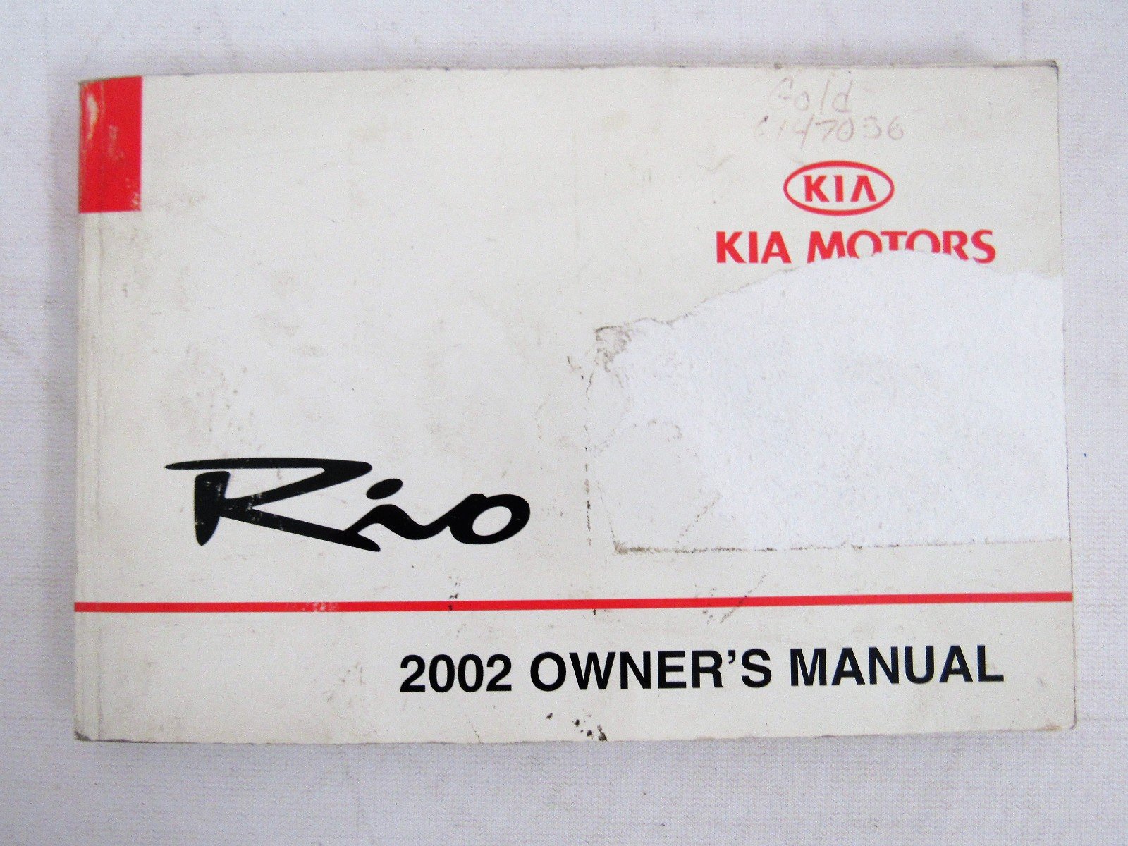 2002 Kia Rio Owners Manual: Kia: Amazon.com: Books