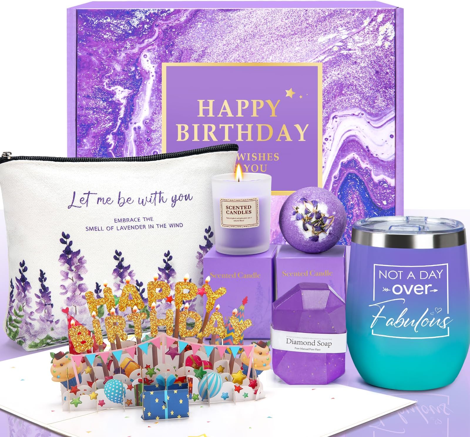 Amazon.com : DÉLLÁÁZ Birthday Gift Set for Women, Spa Gifts for Her ...
