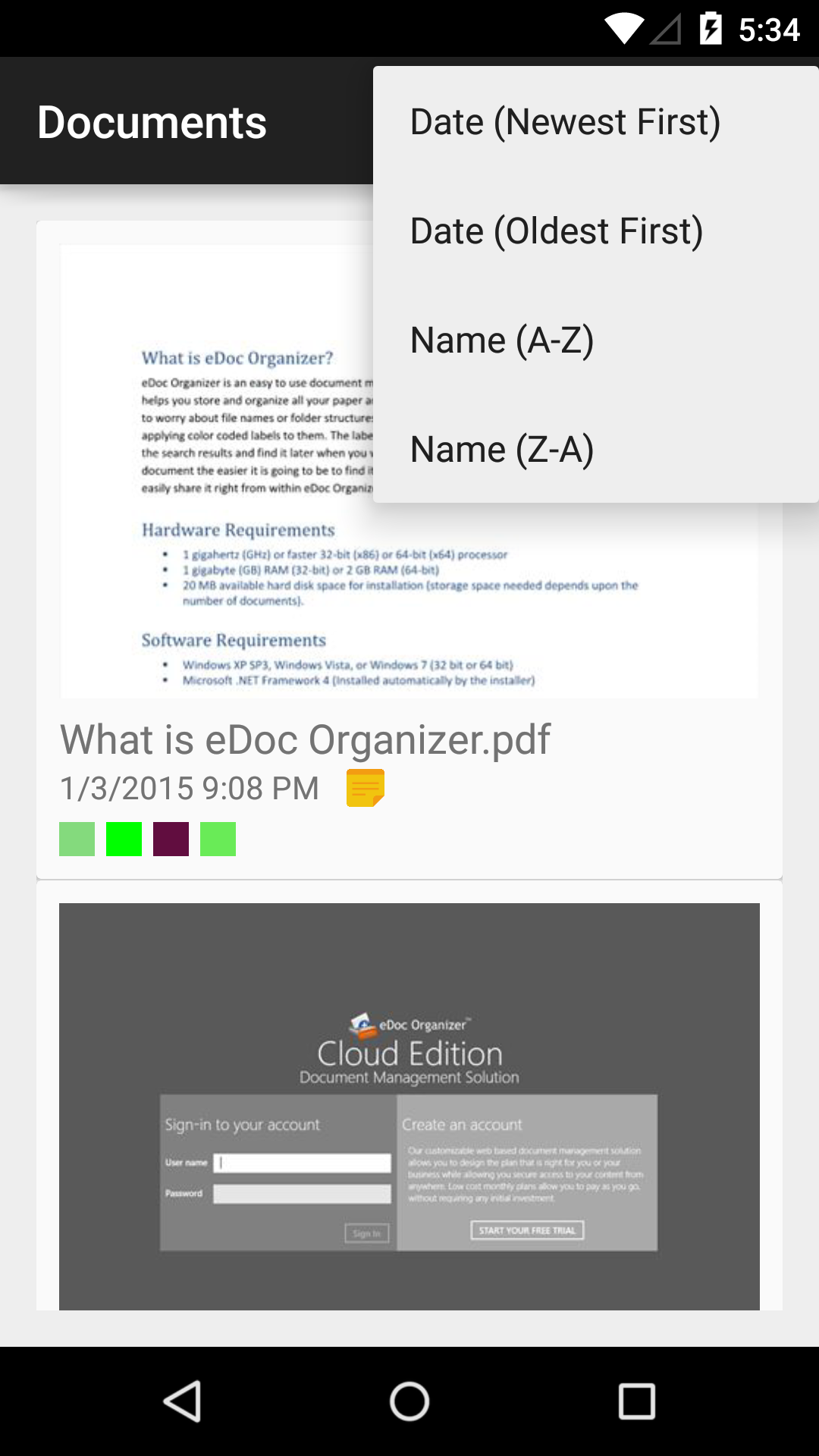 eDoc Organizer Cloud:Amazon.de:Appstore for Android