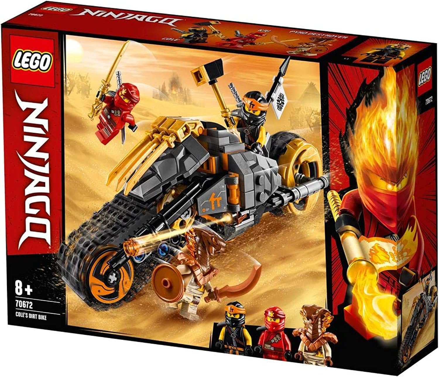 LEGO Ninjago Cole's Dirt Bike - 70672 : Buy Online at Best Price in KSA ...