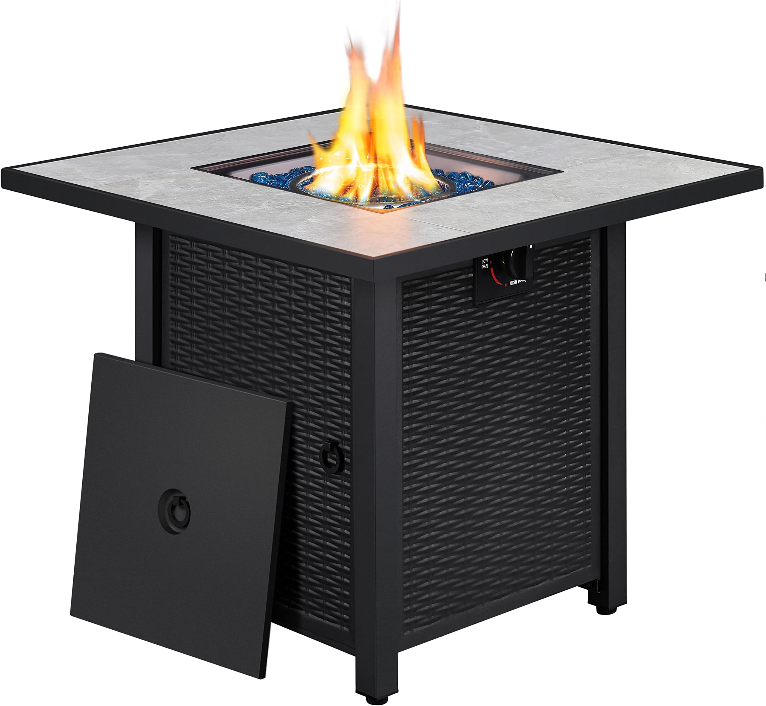 Amazon.com : Yaheetech Fire Pits Propane Fire Pit 30in Fire Pit for ...