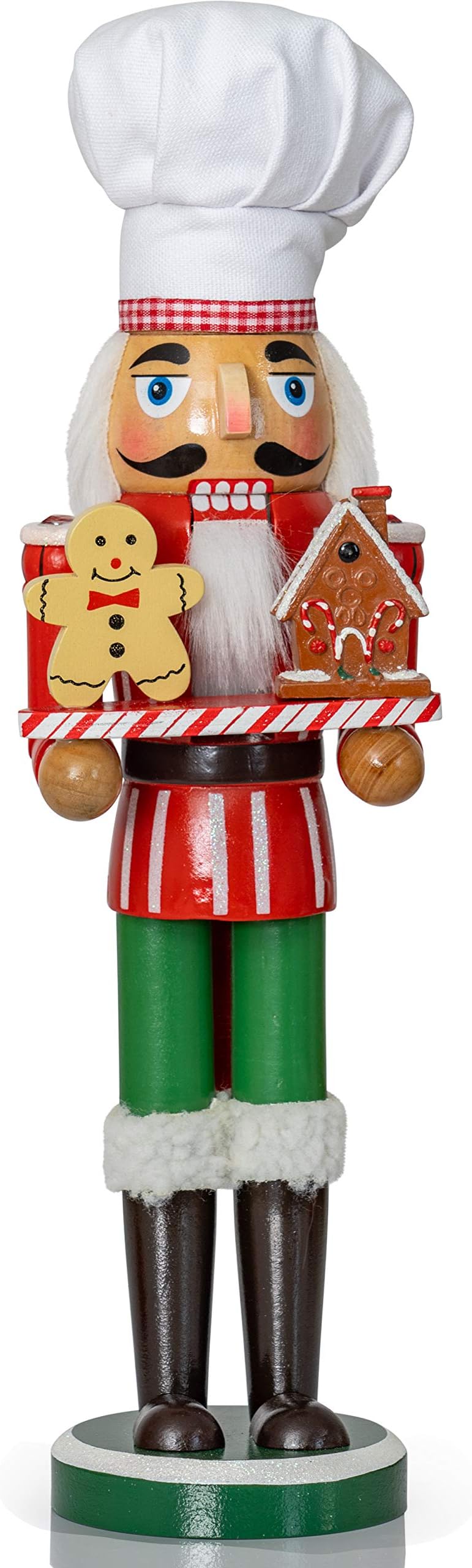 Amazon.com: Kurt Adler Rosy Red Baking Nutcracker Chef 10 inch Wood ...