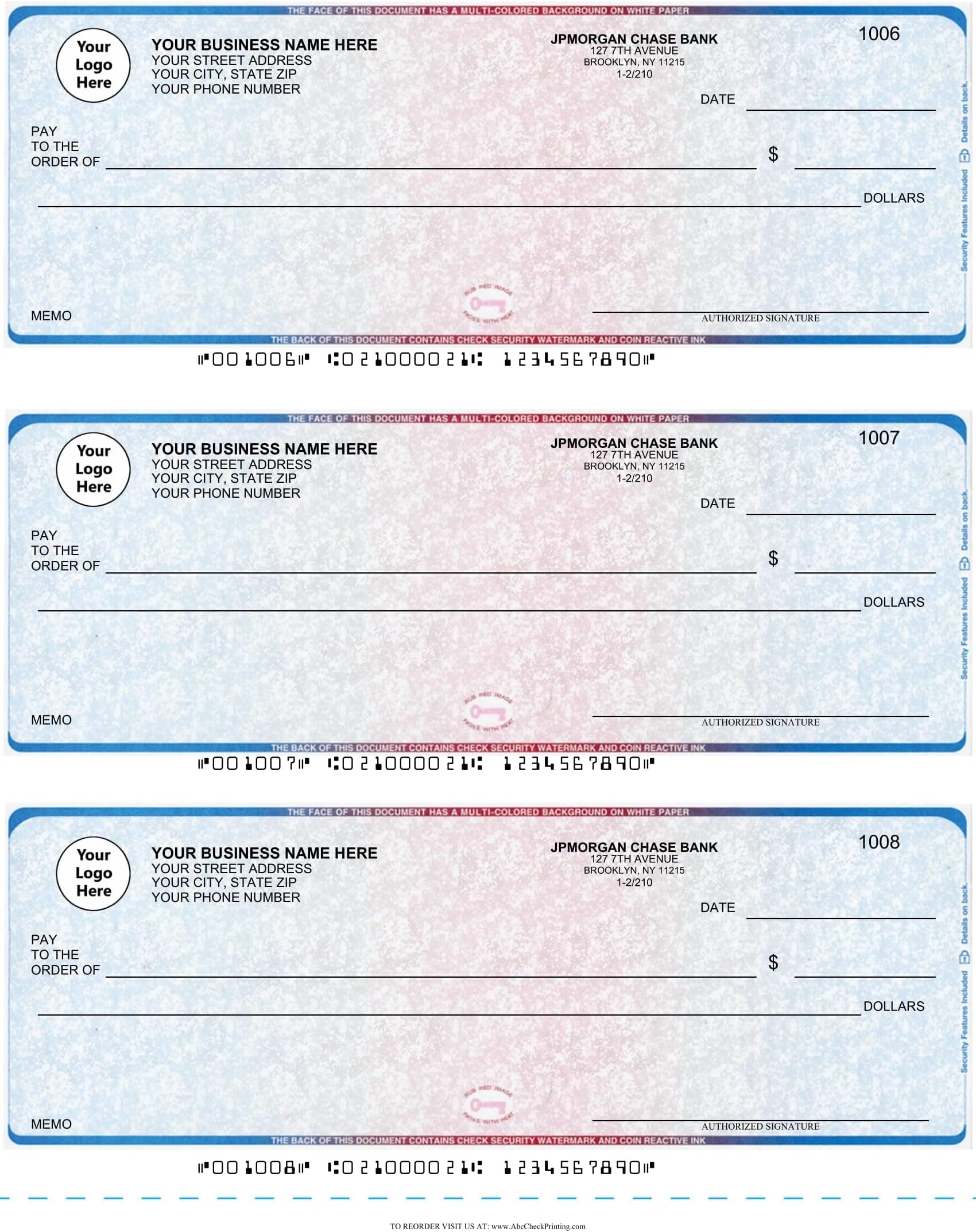 Amazon.com: ABC Business Checks Compatible w/Quick Books, 3 On A Page ...