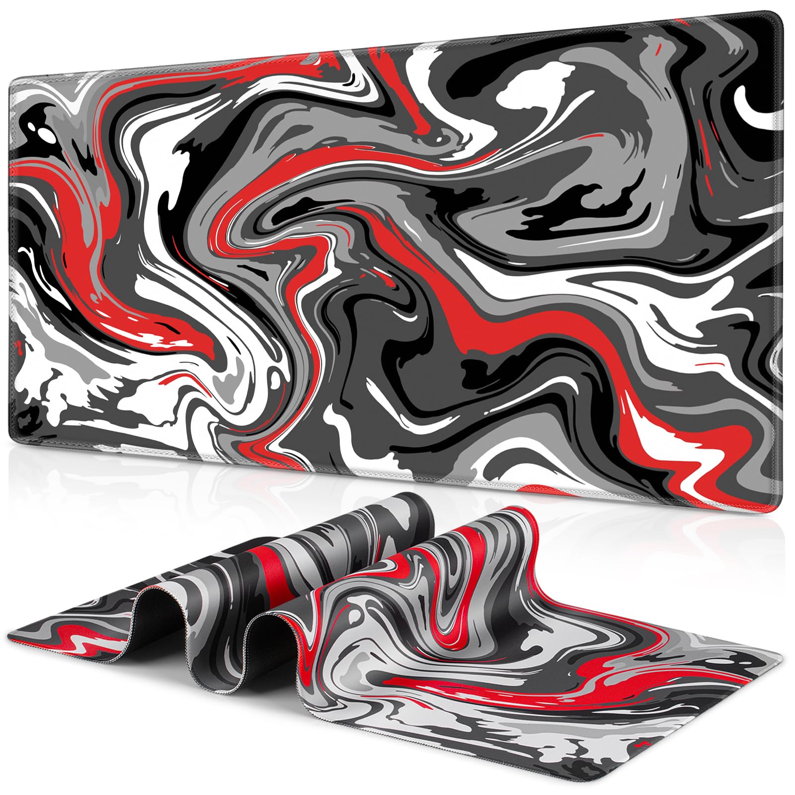 Gaming Mouse Pad, Canjoy Fluid Pattern Mouse Pad 31.5x15.7inch Large ...