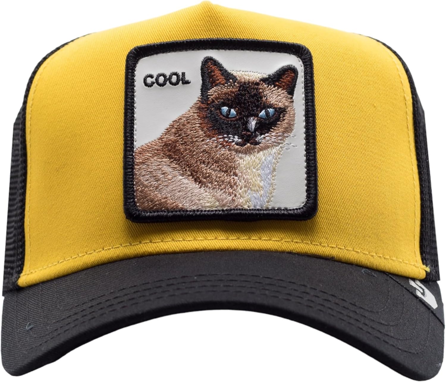 Goorin Bros. Trucker Hat Cool Cat Unisex Synthetic Gold Yellow, One ...