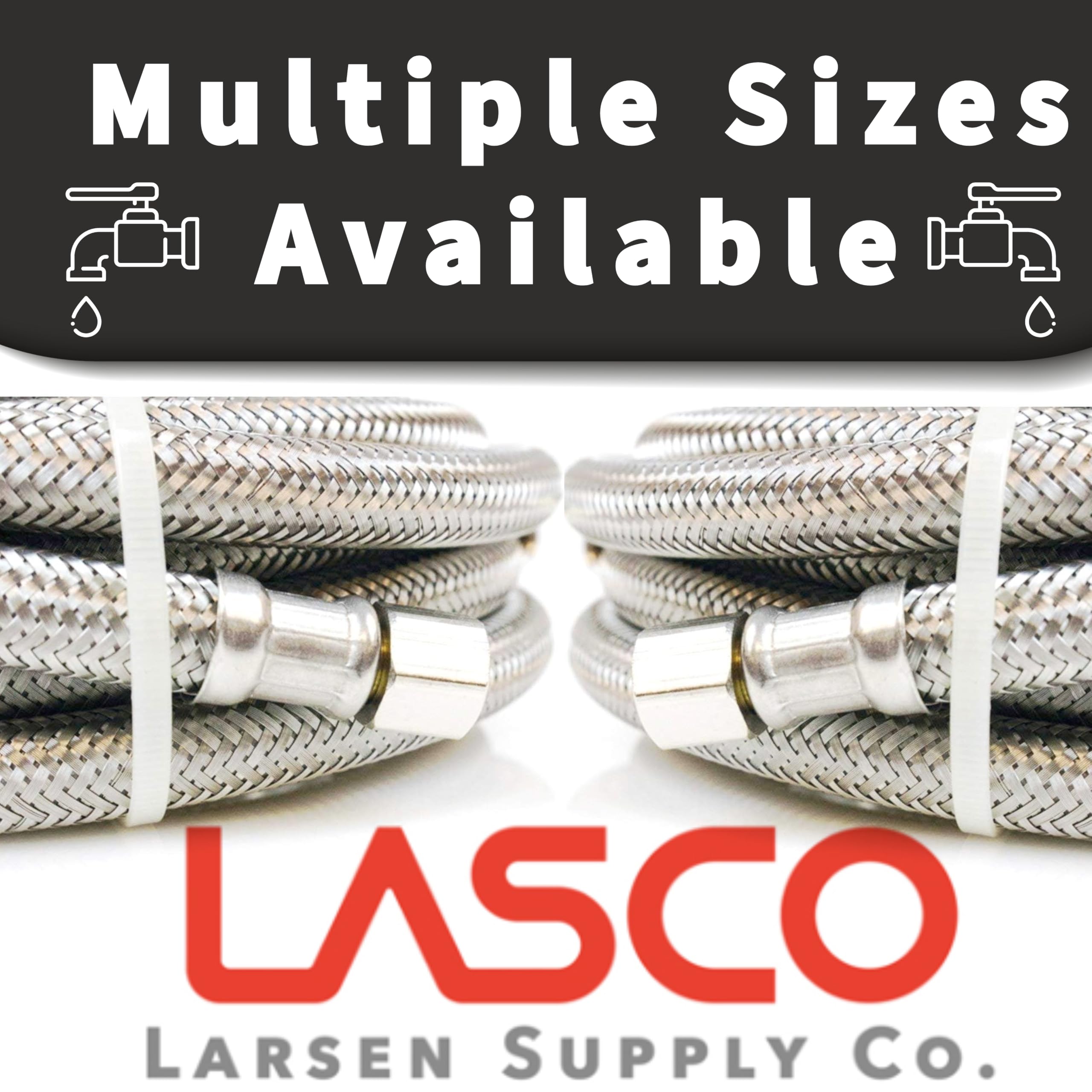 Snapklik.com : LASCO 10-0901 Old Style Leg Bathtub Supply Line
