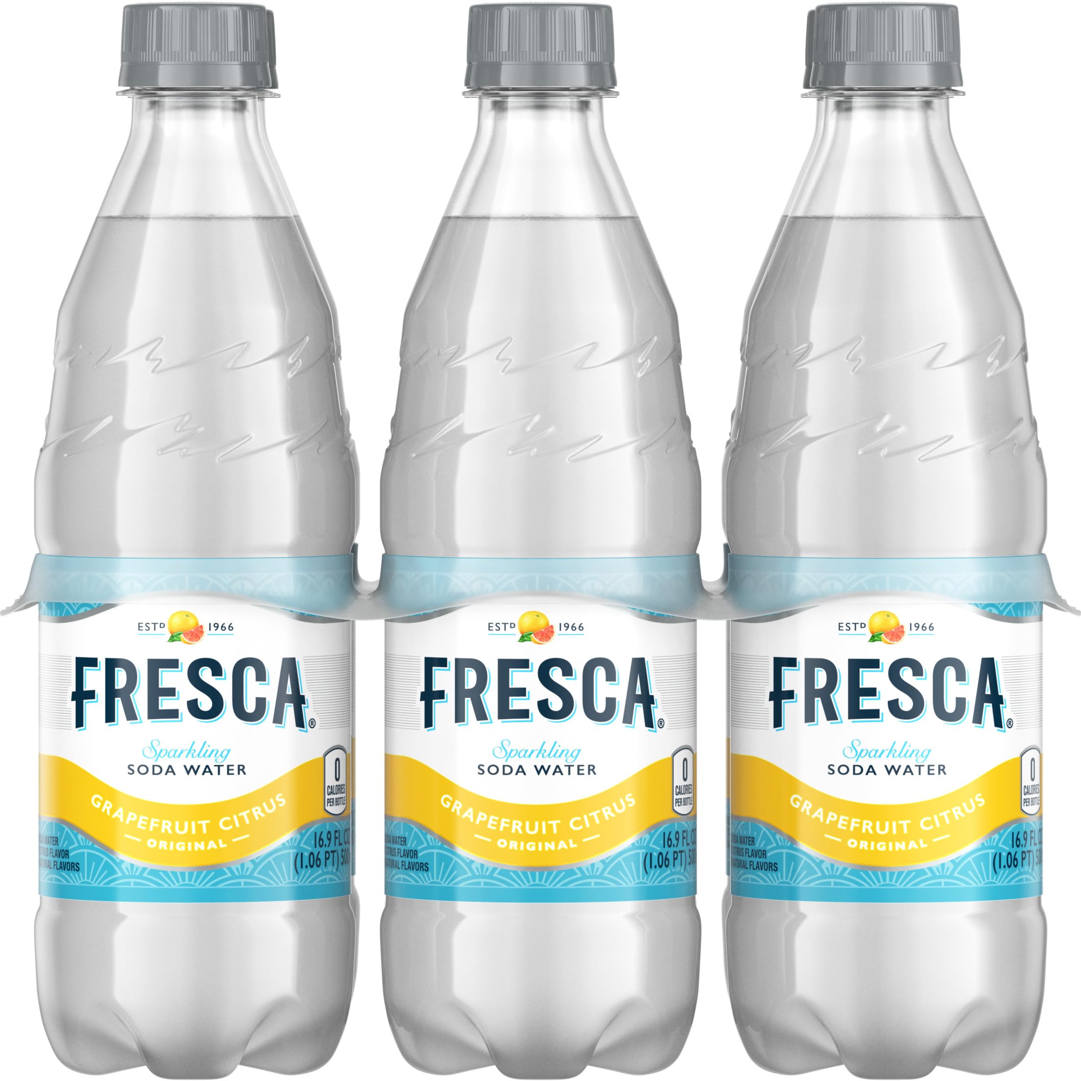 Snapklik.com : Fresca Grapefruit Citrus Sparkling Soda Water Bottles