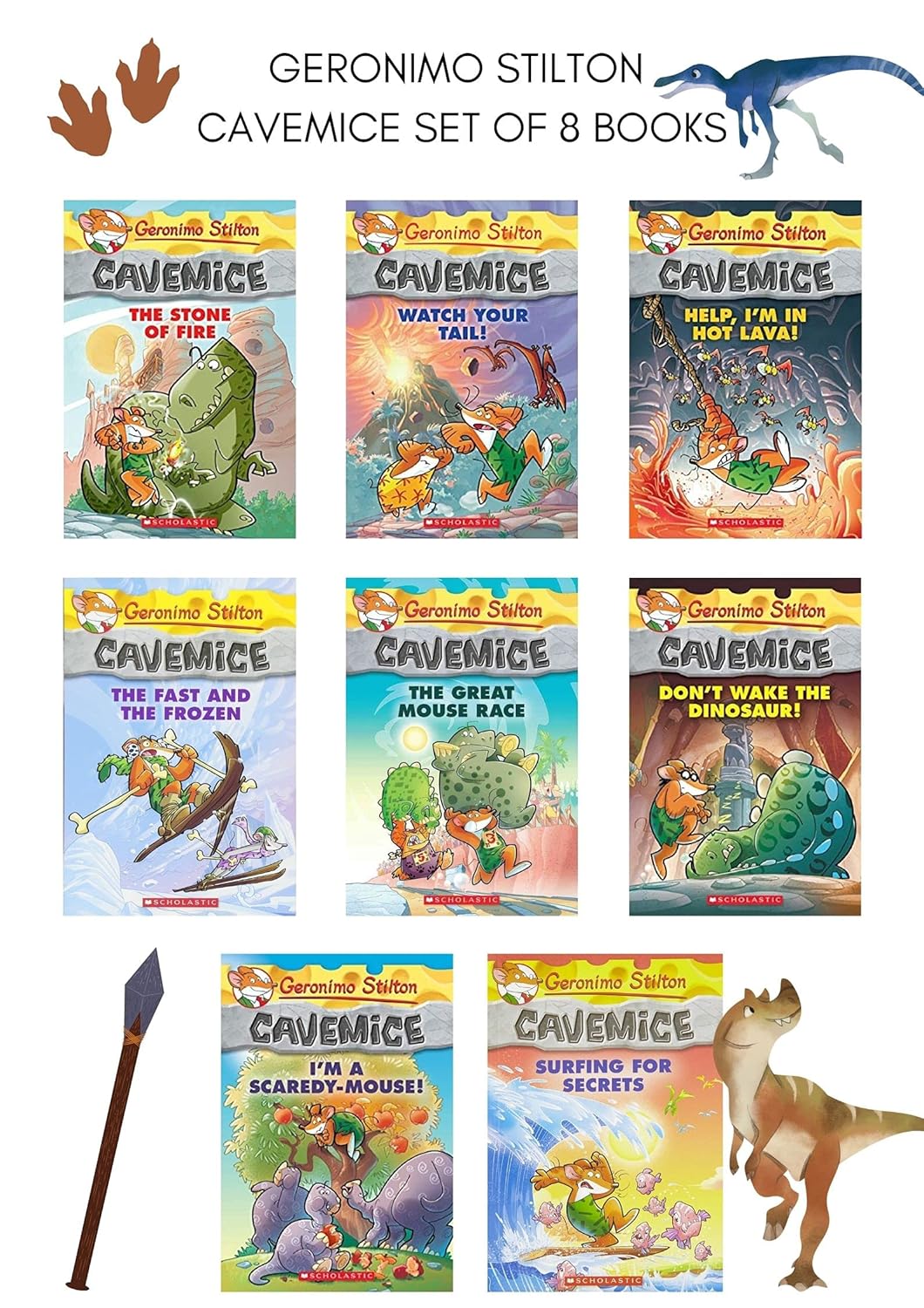GERONIMO STILTON CAVEMICE SET OF 8 BOOKS [Product Bundle] GERONIMO ...