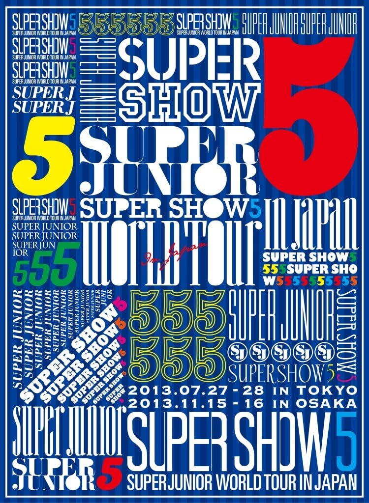 Amazon.co.jp: SUPER JUNIOR WORLD TOUR SUPER SHOW5 in JAPAN (3枚組DVD) (初回 ...