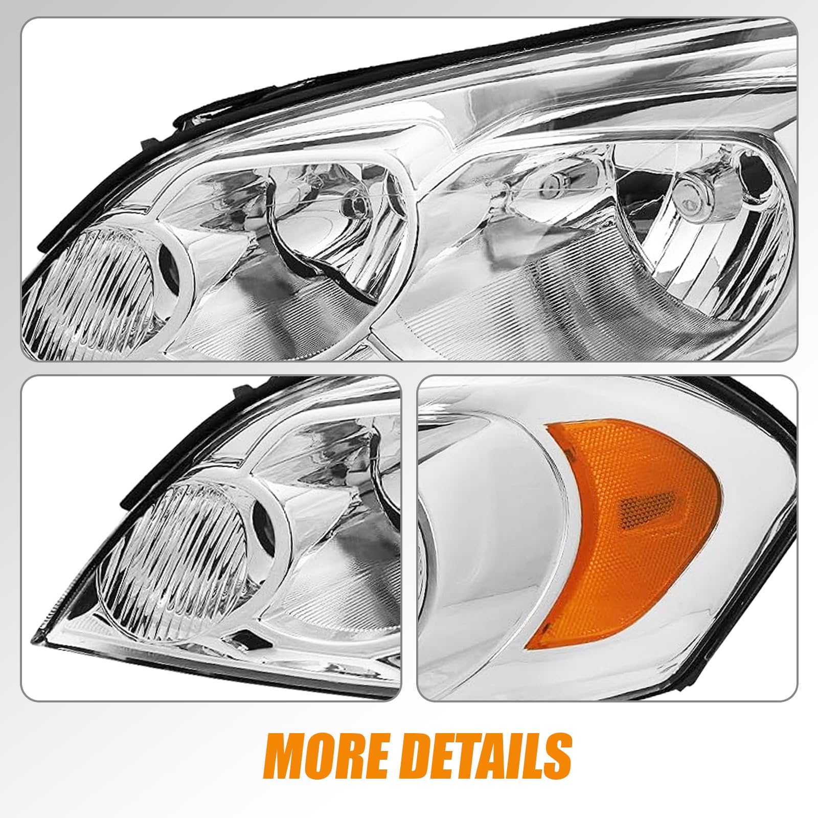 Snapklik.com : Headlights For 2006-2013 Chevy Impala, LED Headlight ...