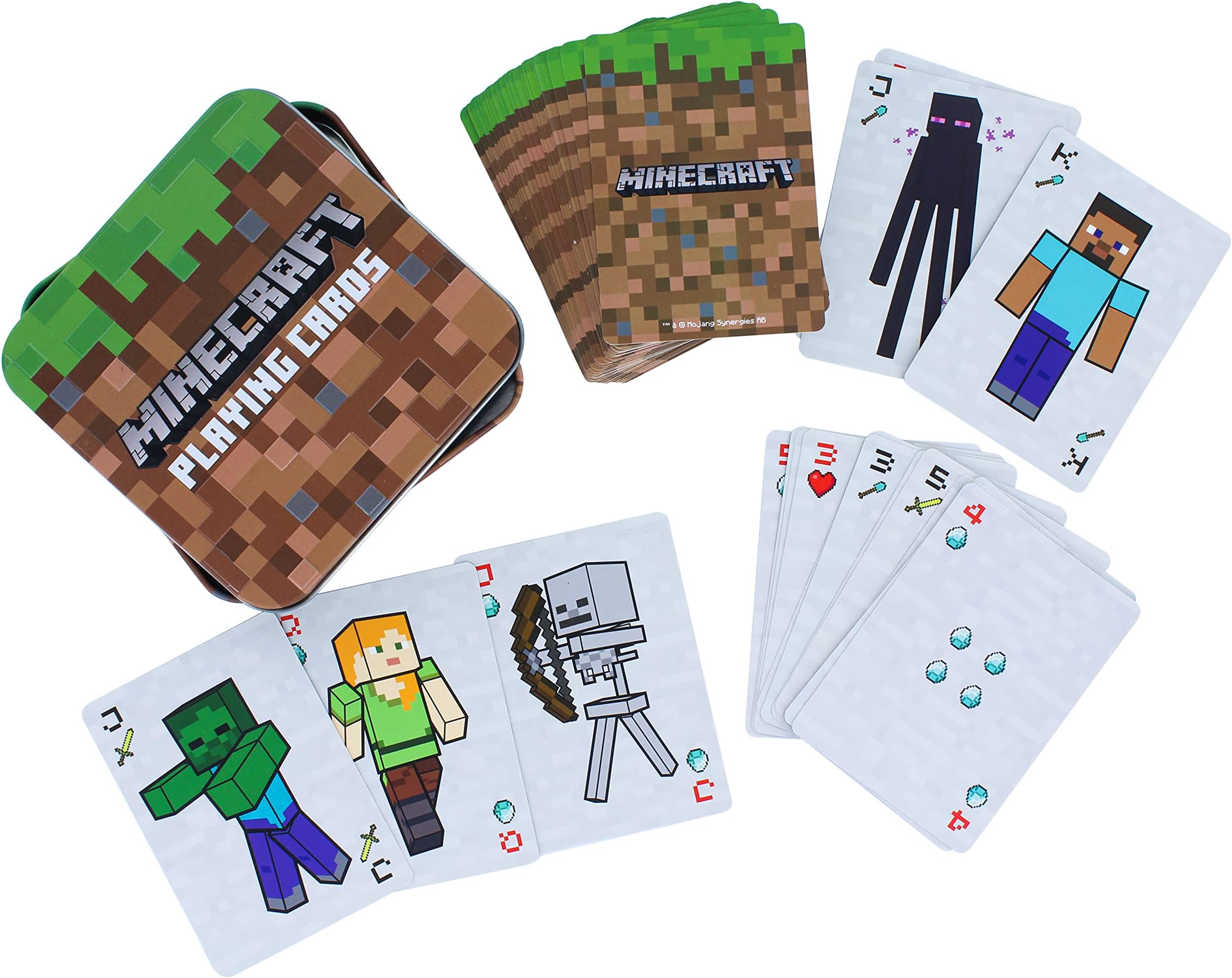 Paladone Minecraft Iconic Characters Playing Cards with Collector ...