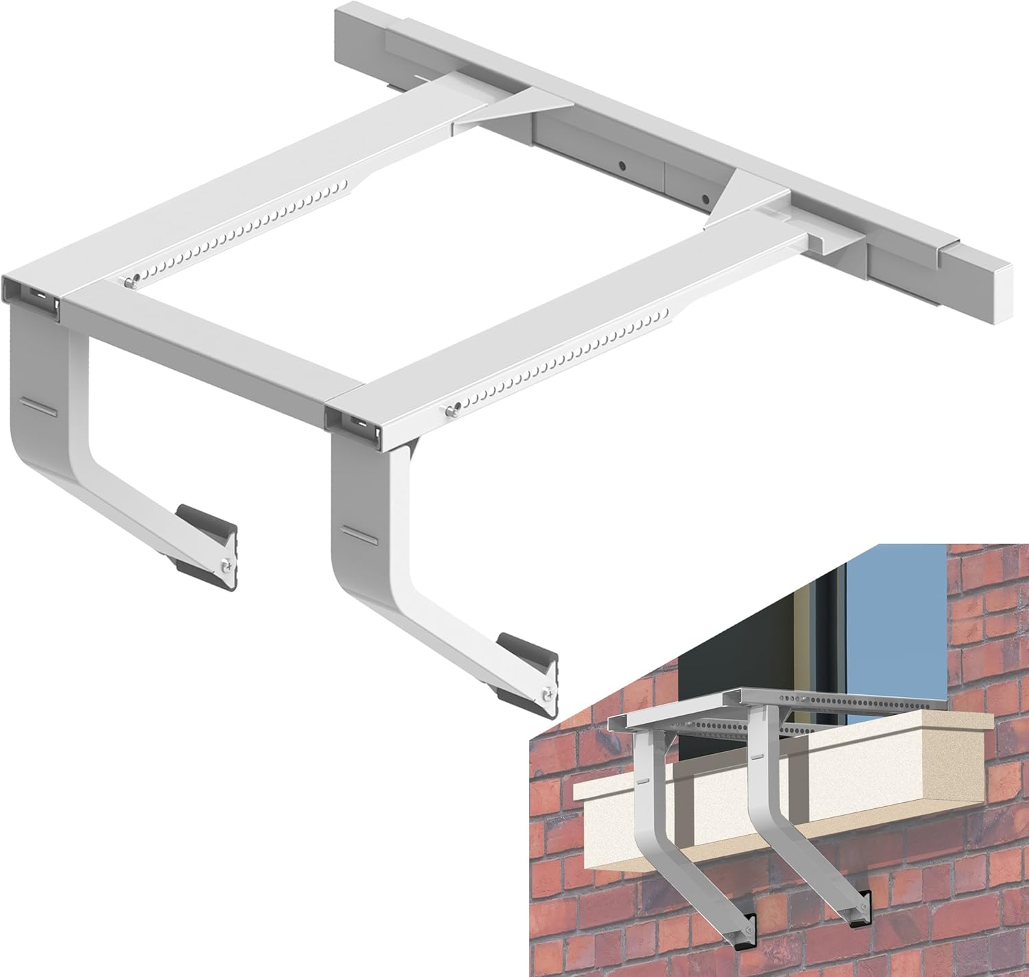 Amazon.com: JEACENT AC Window Air Conditioner Support Bracket No ...