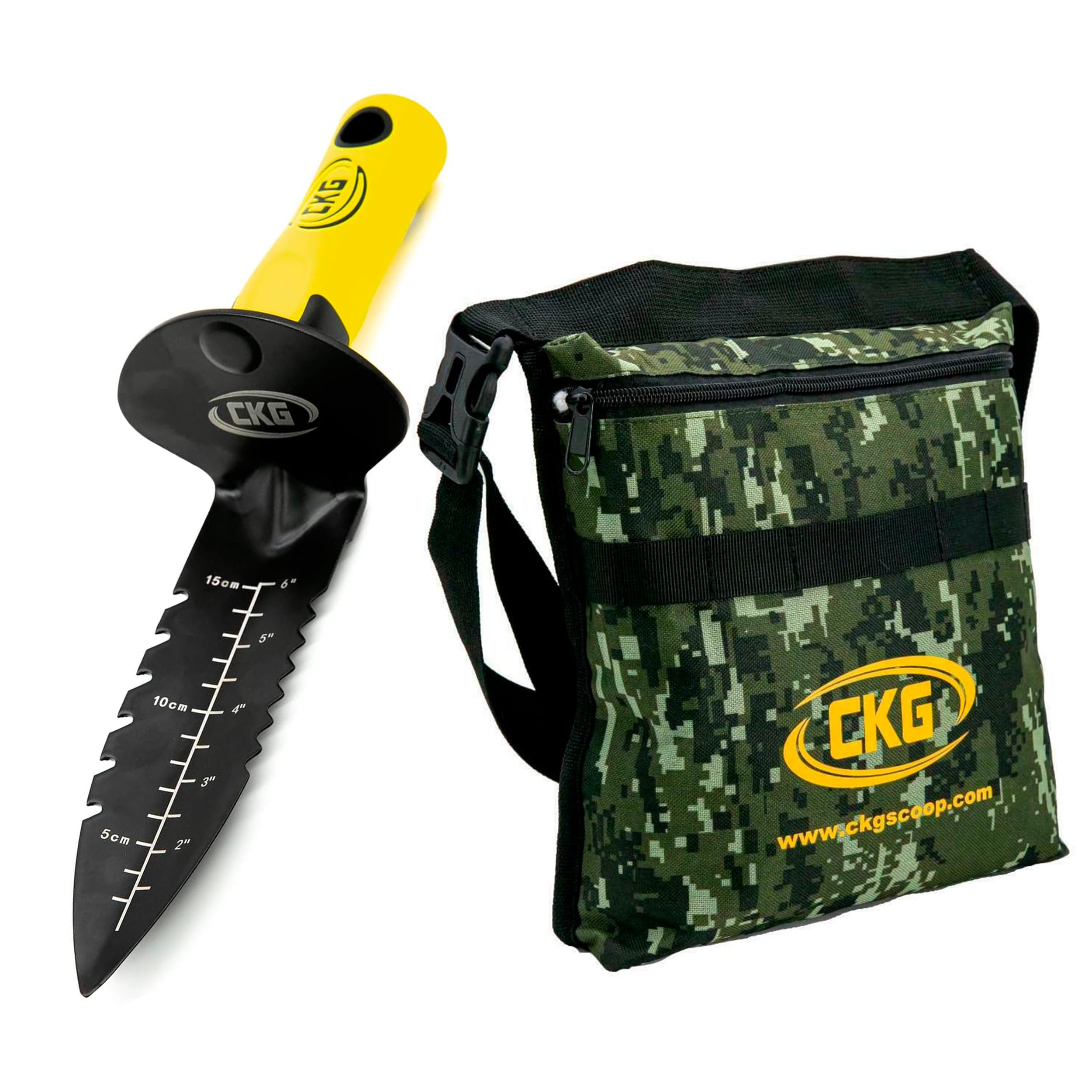 Amazon.com : CKG Metal Detecting Shovel and Pouch Bag, Heavy Duty ...