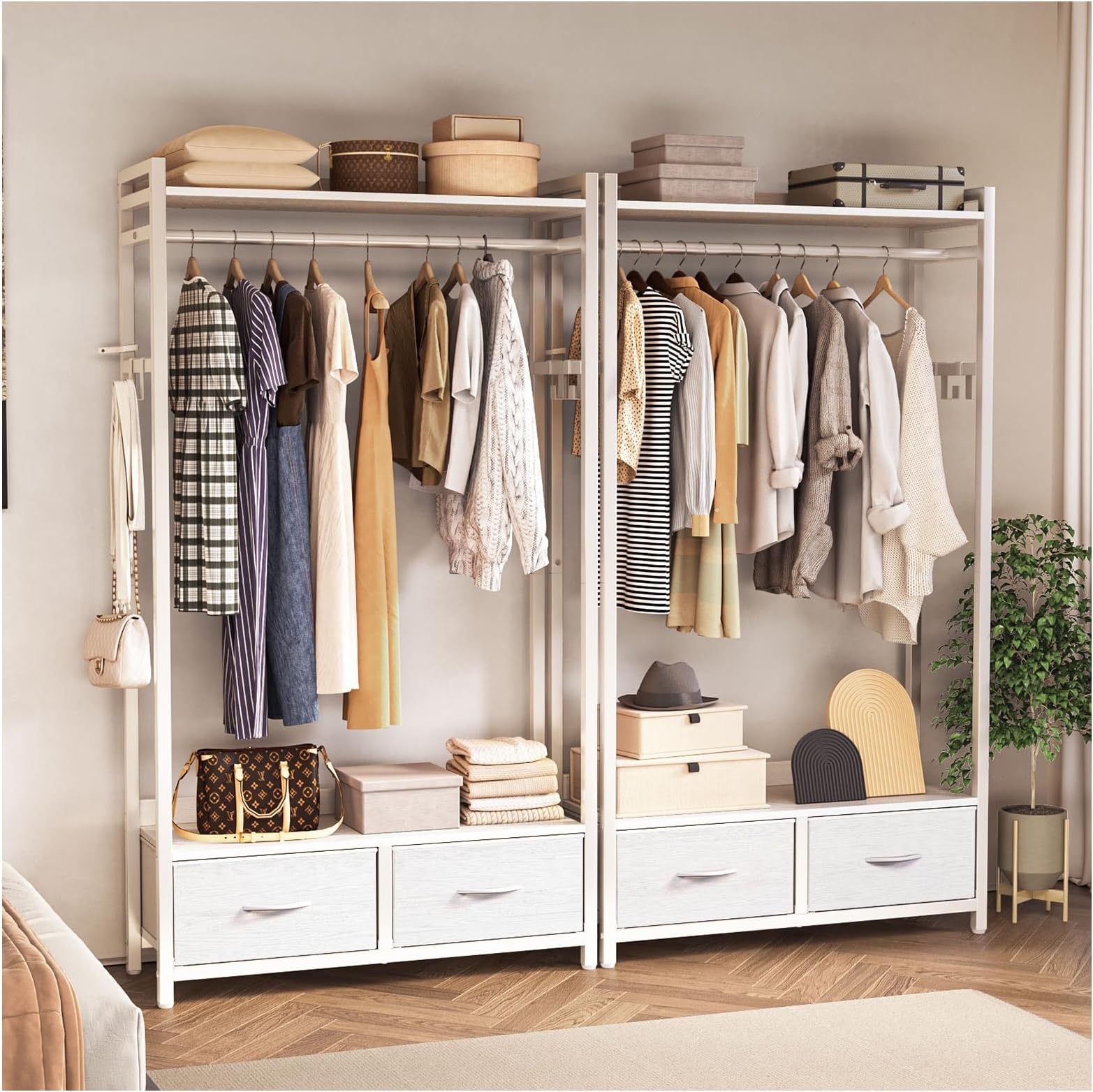 SIMPLE ESPACIO Perchero para Ropa, Closet Armables para Ropa, Armarios ...