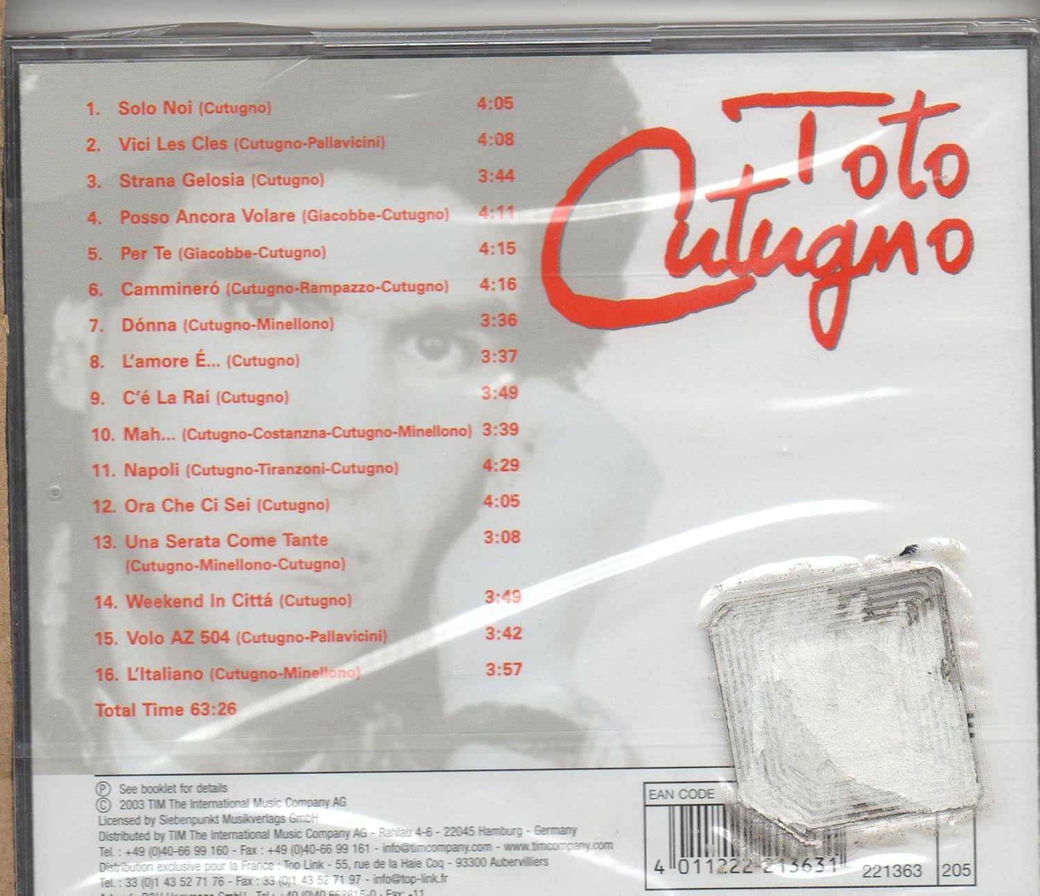 L'Italiano: Cutugno, Toto: Amazon.fr: CD et Vinyles}