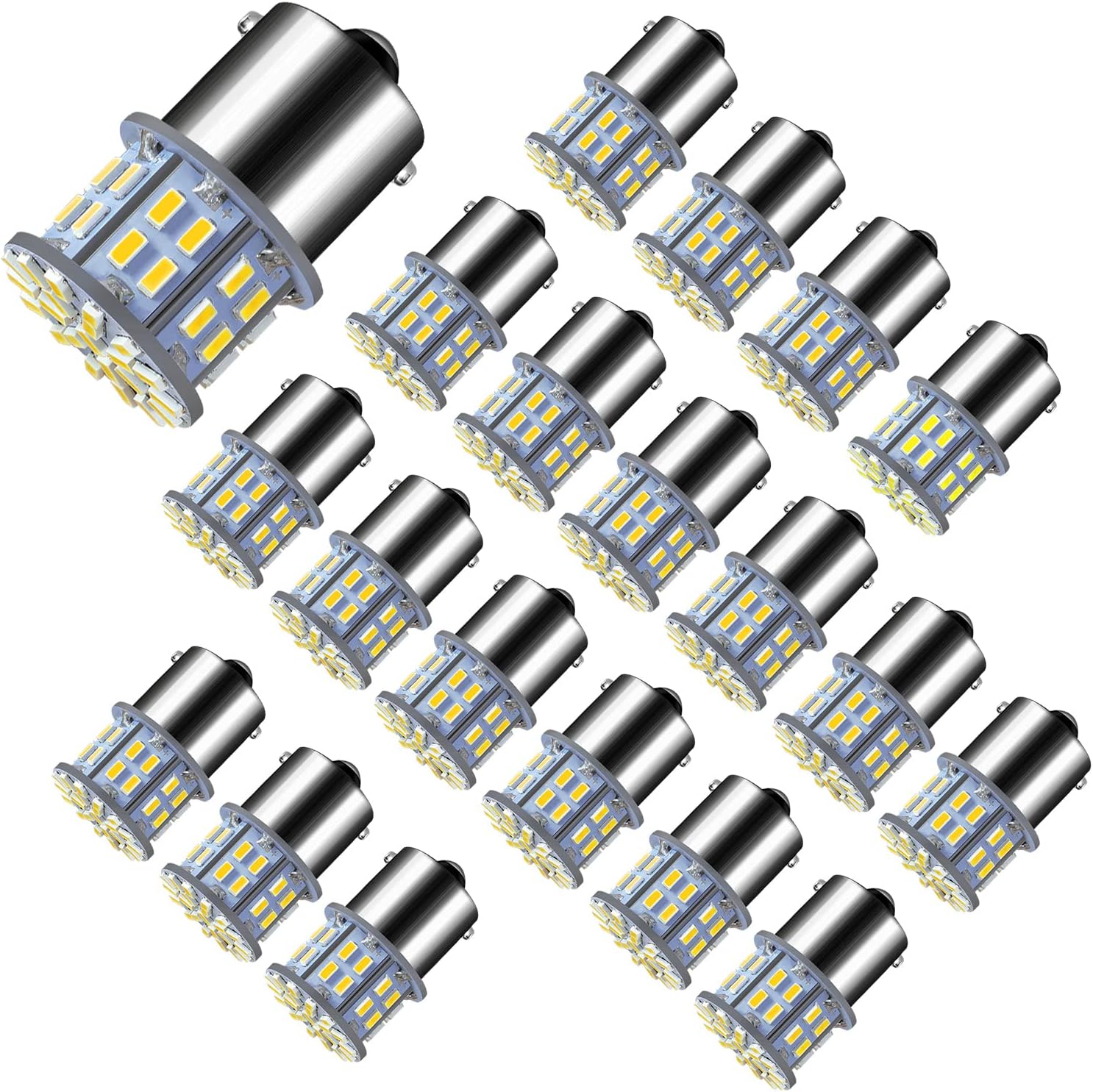 Amazon.com: AOICANKI 1156 Led Bulb Natural White 20-Packs,1141 1003 ...