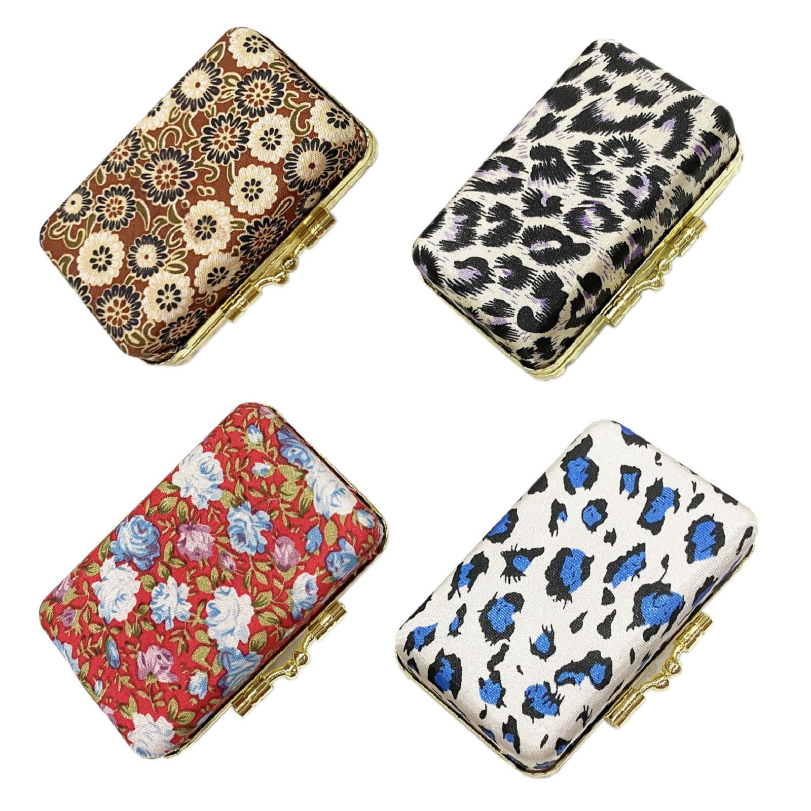 Amazon.com: MIAO JIN 4PCS Square Lipstick Case with Mirror Lipstick Case Double Branch Storage ...