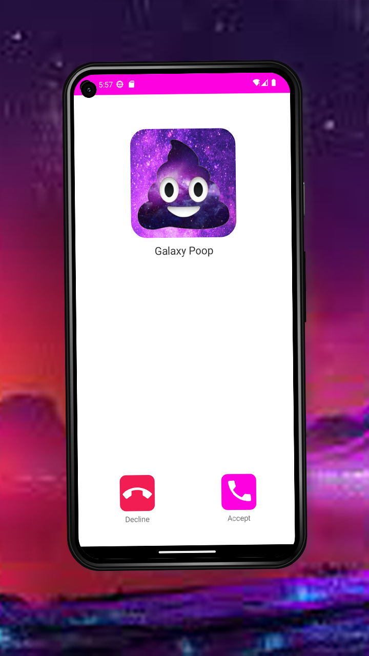 Incoming Video Call From Galaxy Poop Fake Video Voice Call & Texting ...