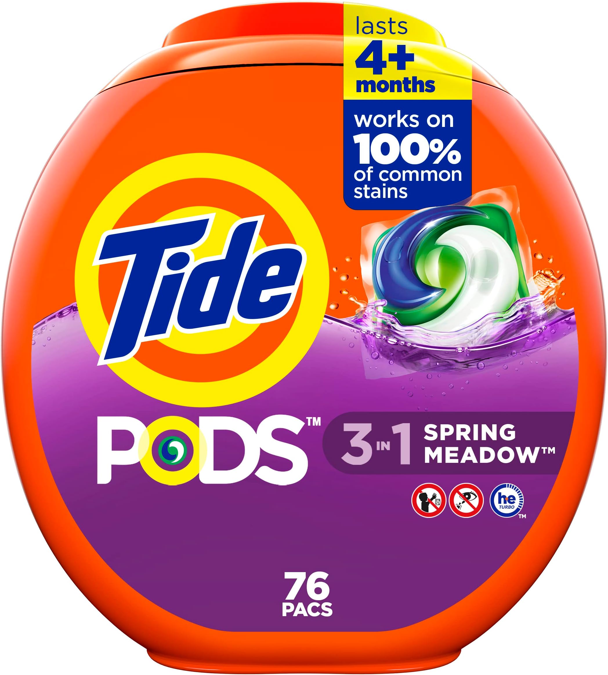 Amazon.com: Tide PODS 4 in 1 Ultra Oxi Laundry Detergent Soap Pods ...