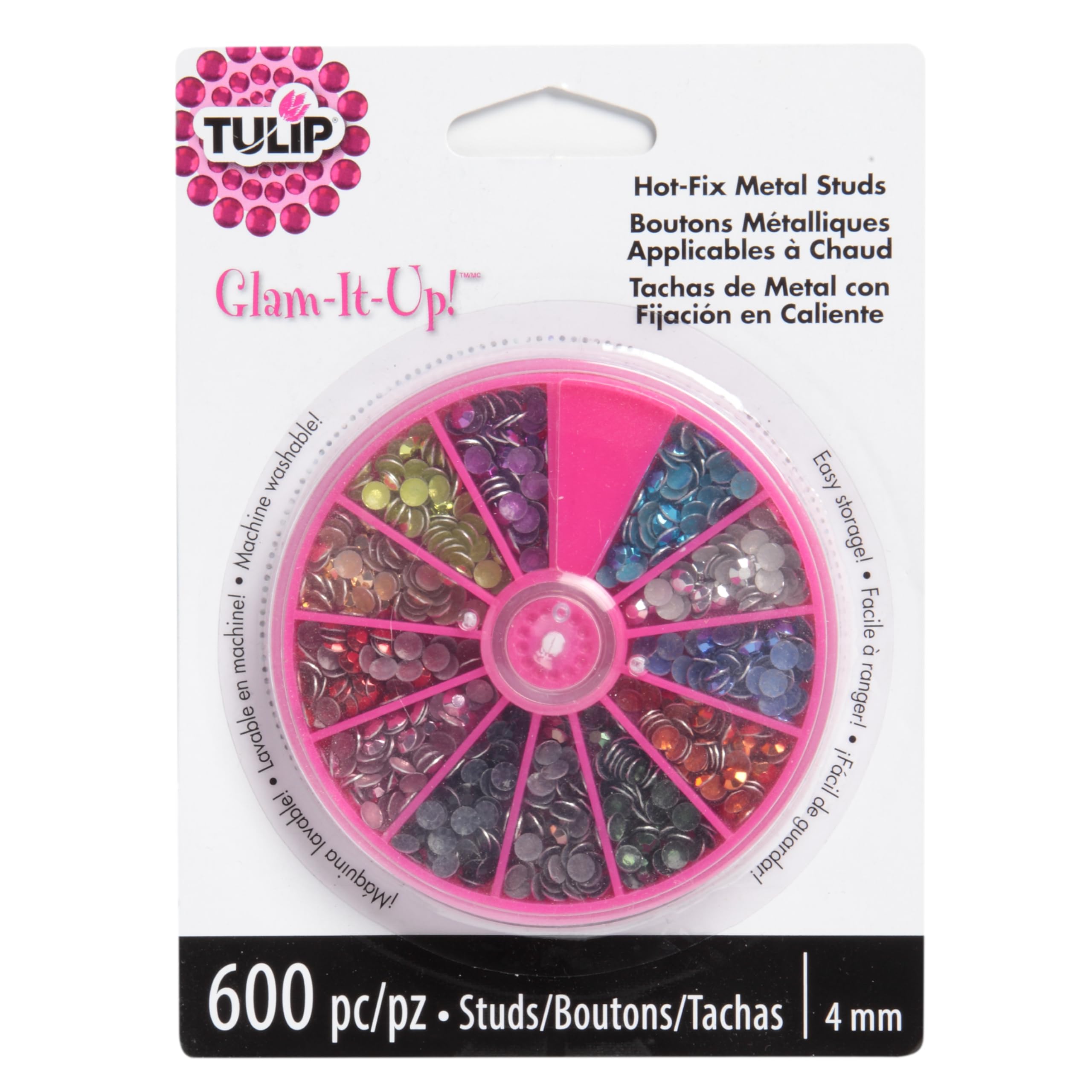 Amazon.com: Tulip Glam-It-Up Iron-On Hot Fix Metal Studs 600 Pack ...