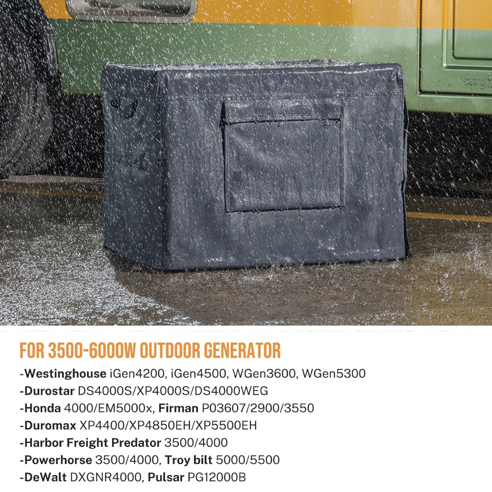 Snapklik.com : Generator Covers Heavy Duty Waterproof, 26”Lx20”Wx20”H ...