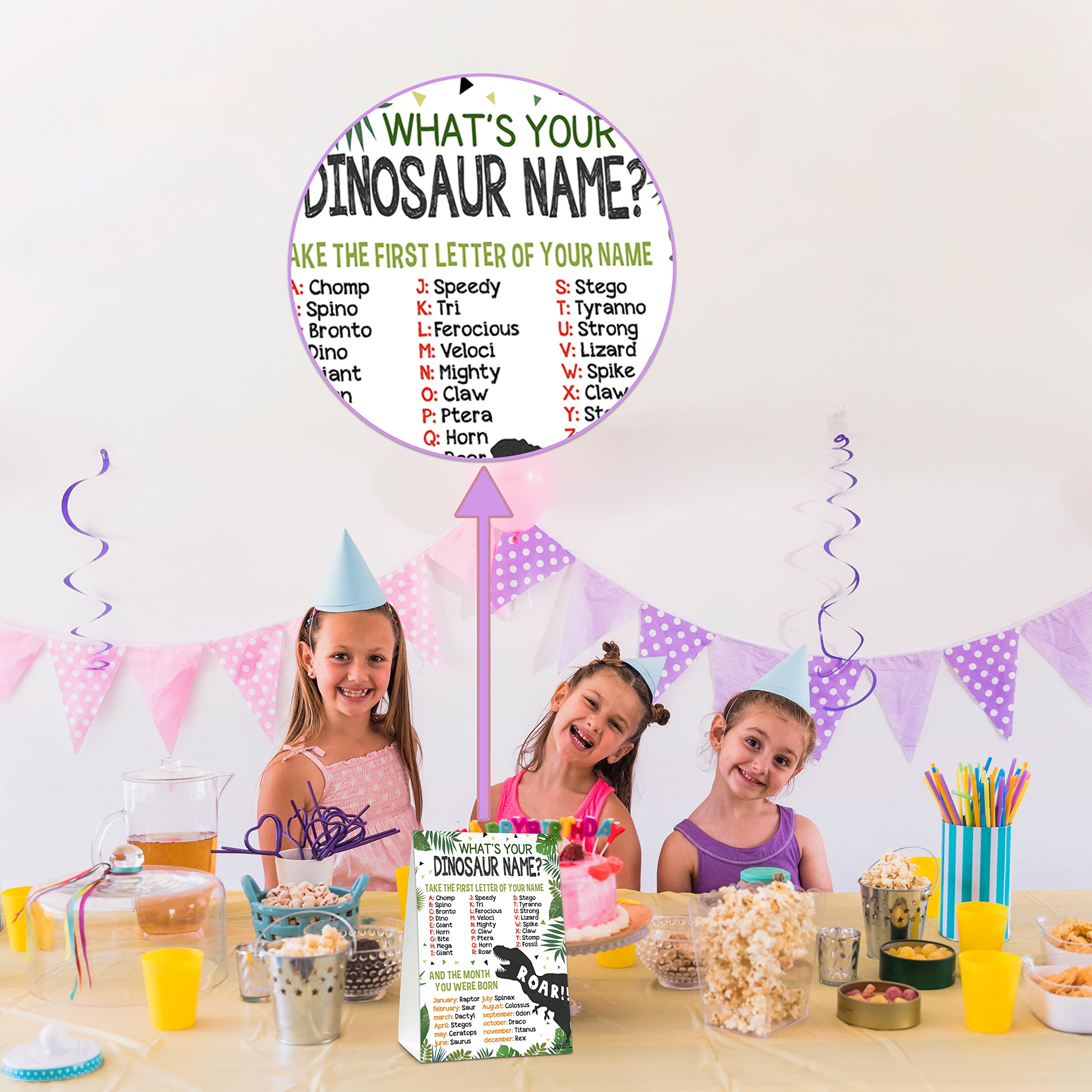 Snapklik.com : Whats Your Dinosaur Name Game - Safari Jungle Birthday ...