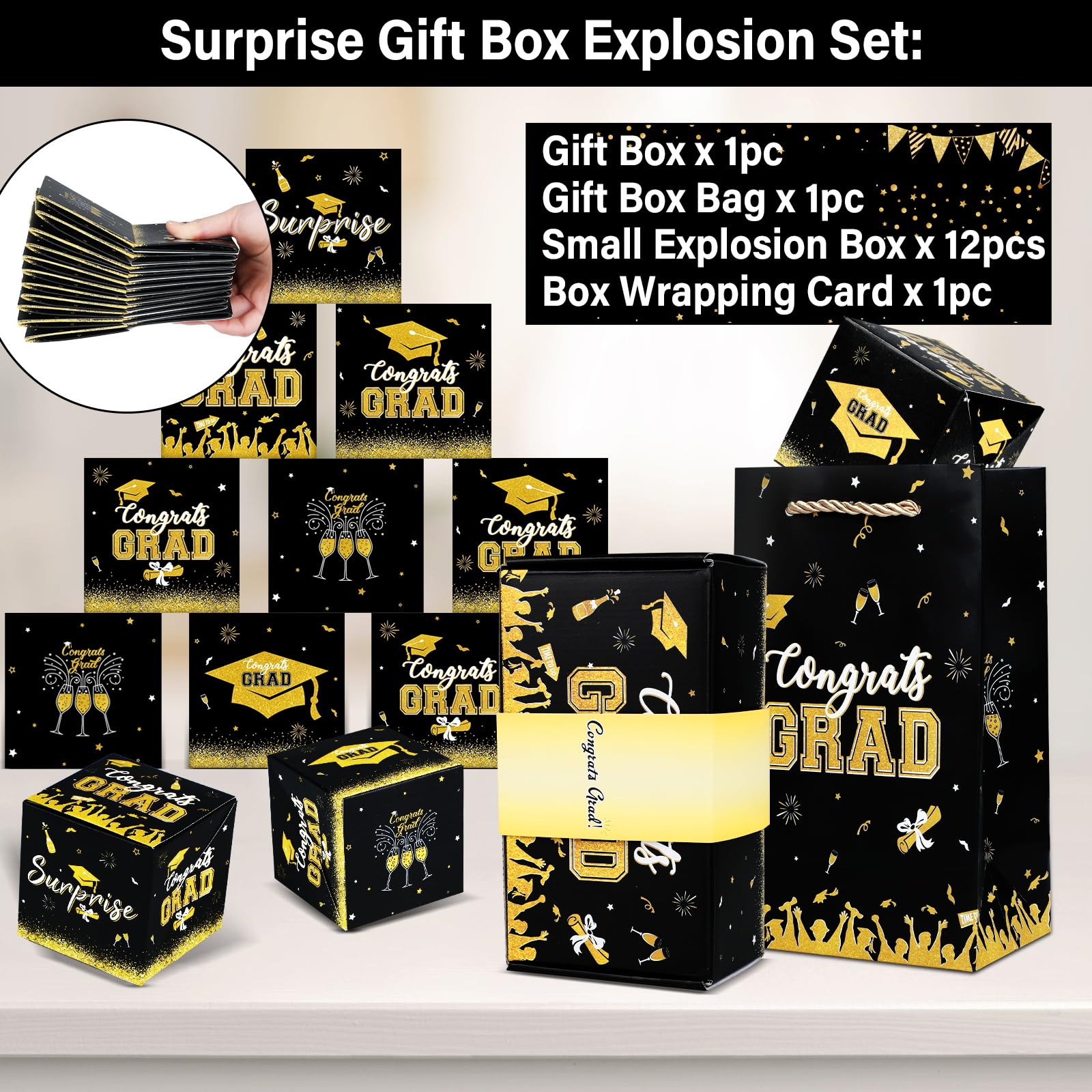 Snapklik.com : Graduation Money Box Surprise Gift Box Explosion 2024 ...