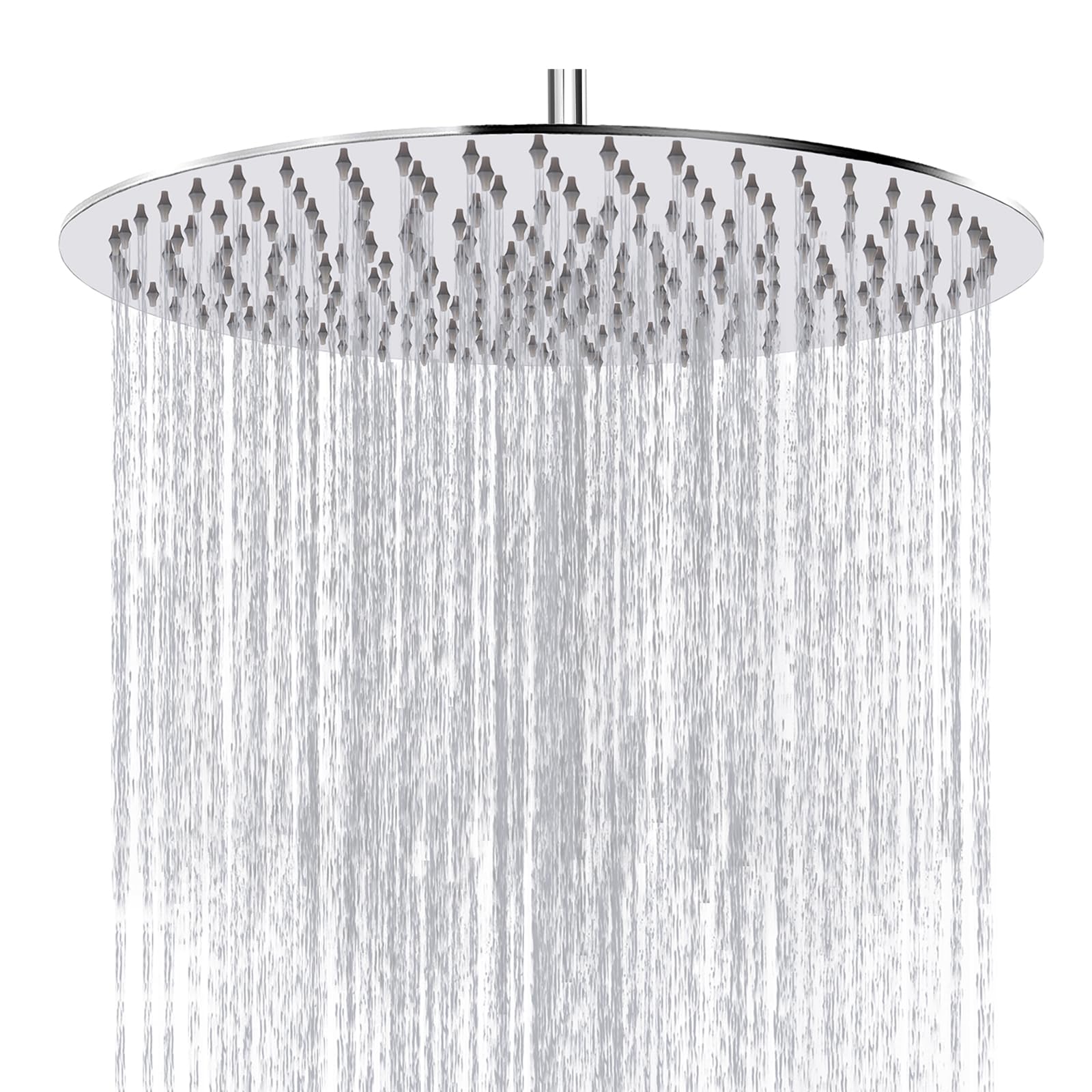 Rain Shower Head, Katezon High Flow Rainfall Showerhead Stainless Steel ...