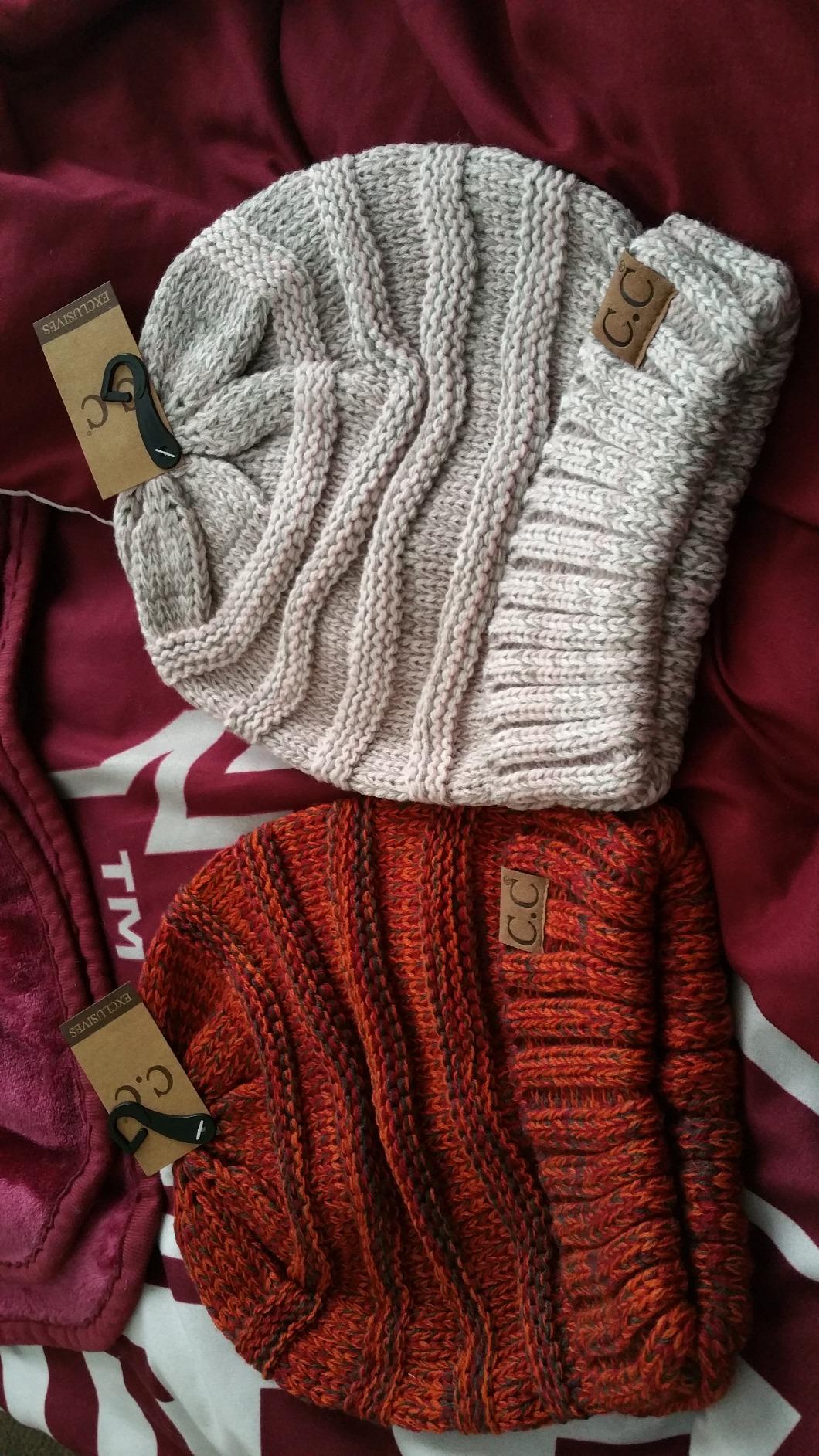 Gravity Threads Trendy Oversized Chunky Soft Beanie - Black Multi at ...